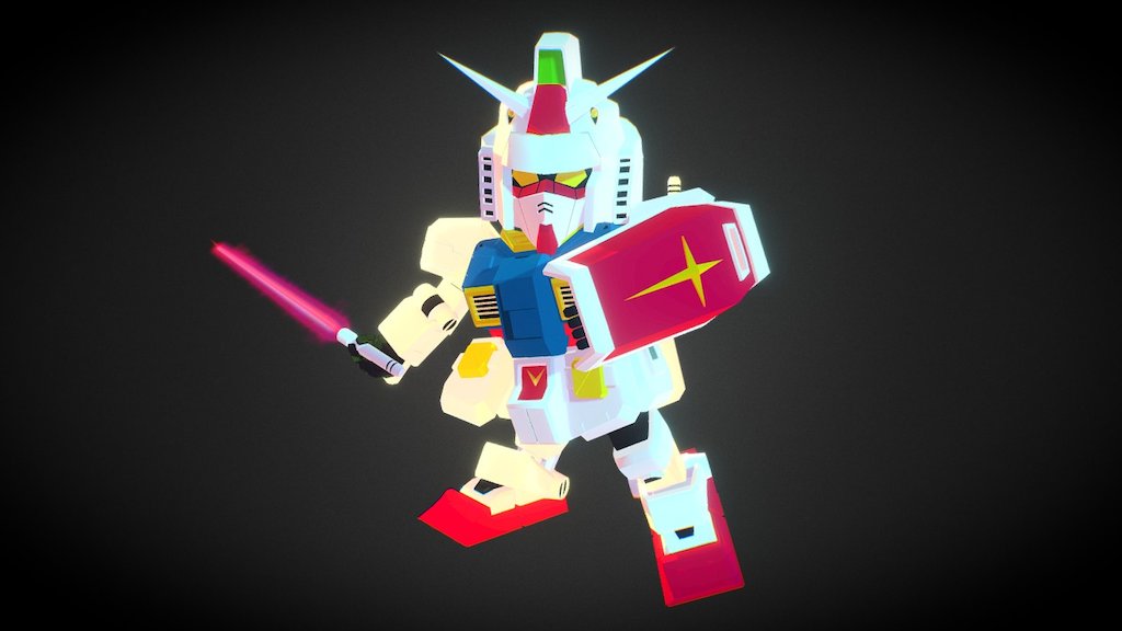 RX-78 (SD) - 3D model by bawbetaso [a5d8f6d] - Sketchfab