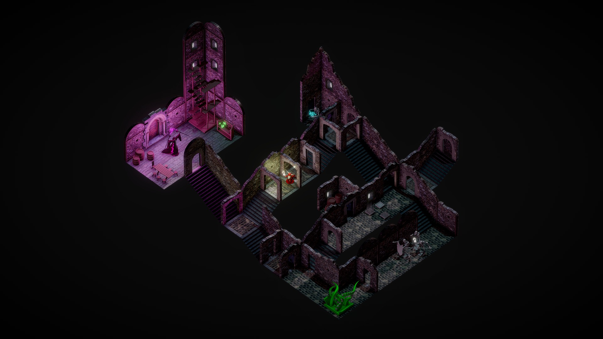 Medieval Level Design - Real Time Lighting - 3D model by zxytproject ...