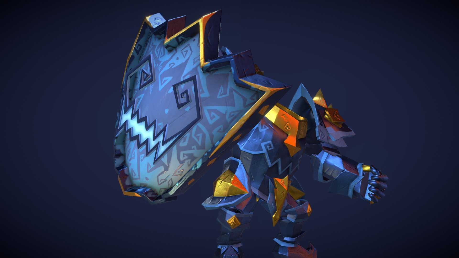 Armirra, the Living Shield - 3D model by UnableToFindName [a5d9910 ...