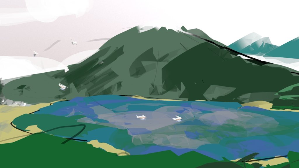 Quill - Lake environment - 3D model by tyler pinneo ...