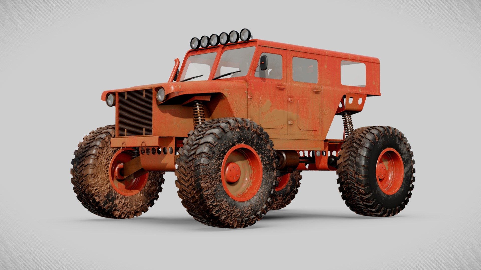 Offroad rock climber jeep - Buy Royalty Free 3D model by Gabriel Solon ...