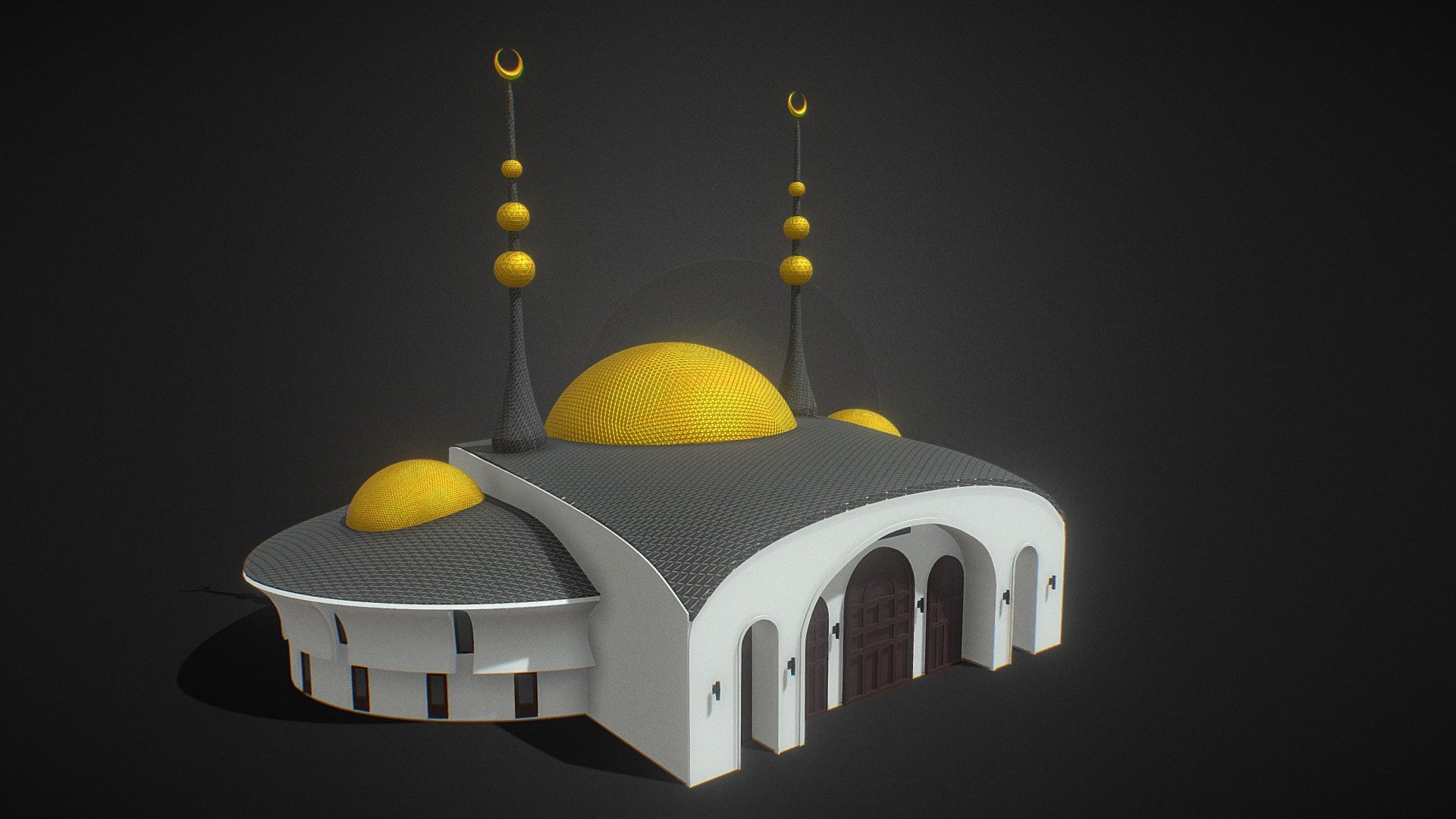 Mosque Namangan - Download Free 3D model by Nurali (@nurali_cg ...