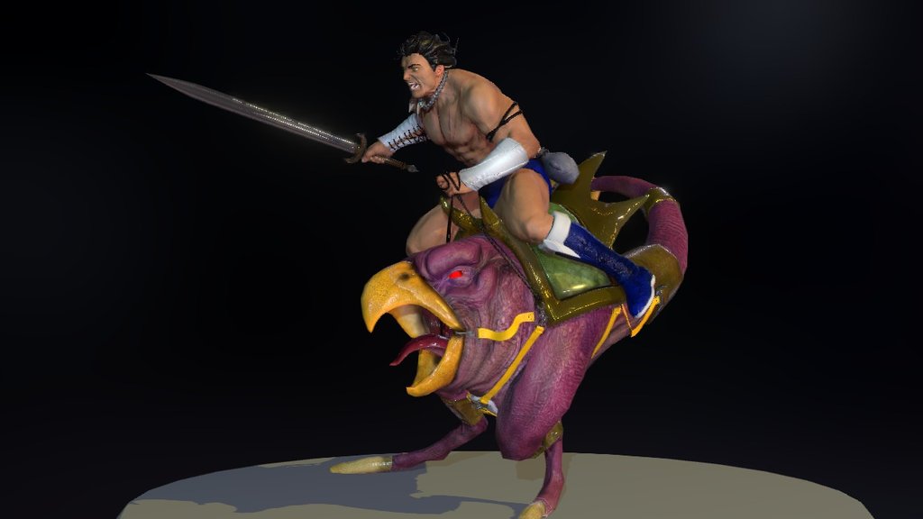 Golden-Axe-upgrade - 3D model by gabry [a5e5180] - Sketchfab