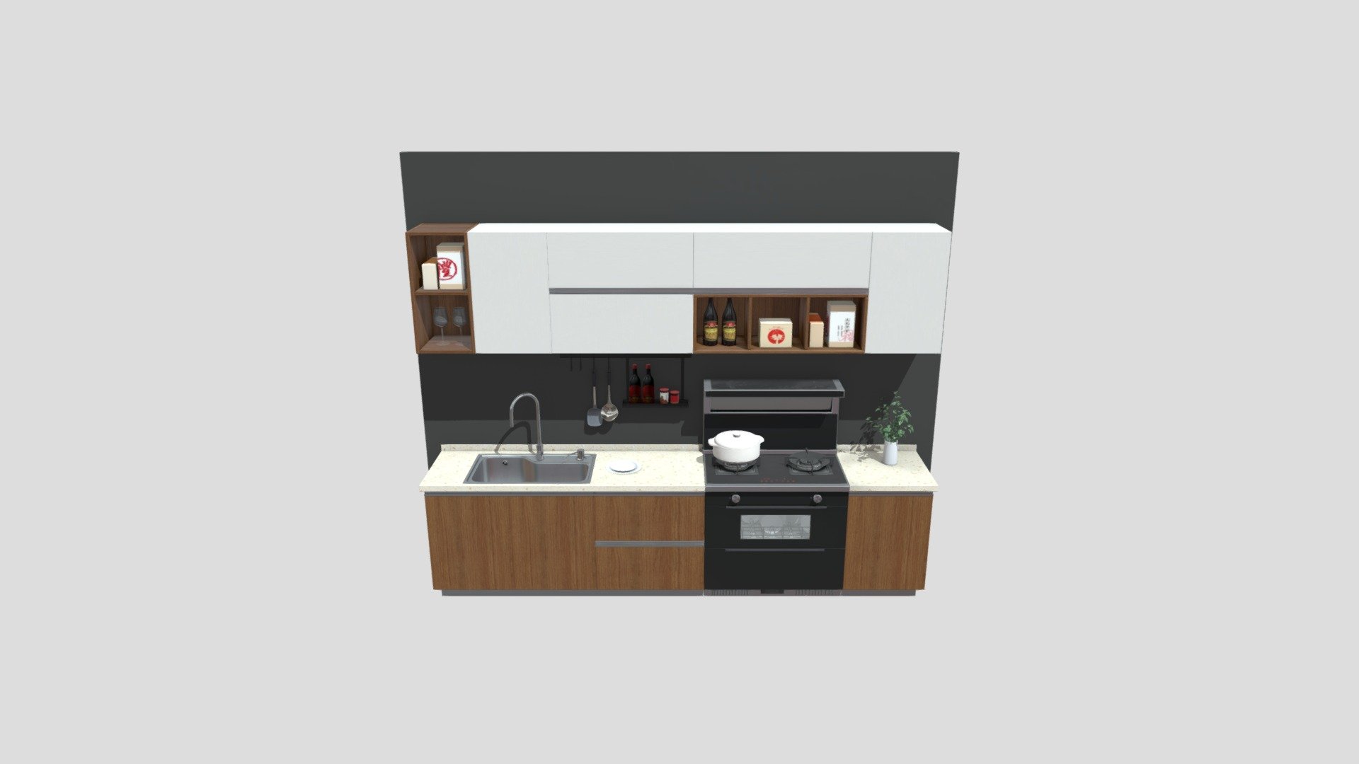 kitchen_model_room - 3D model by magous [a5e536d] - Sketchfab