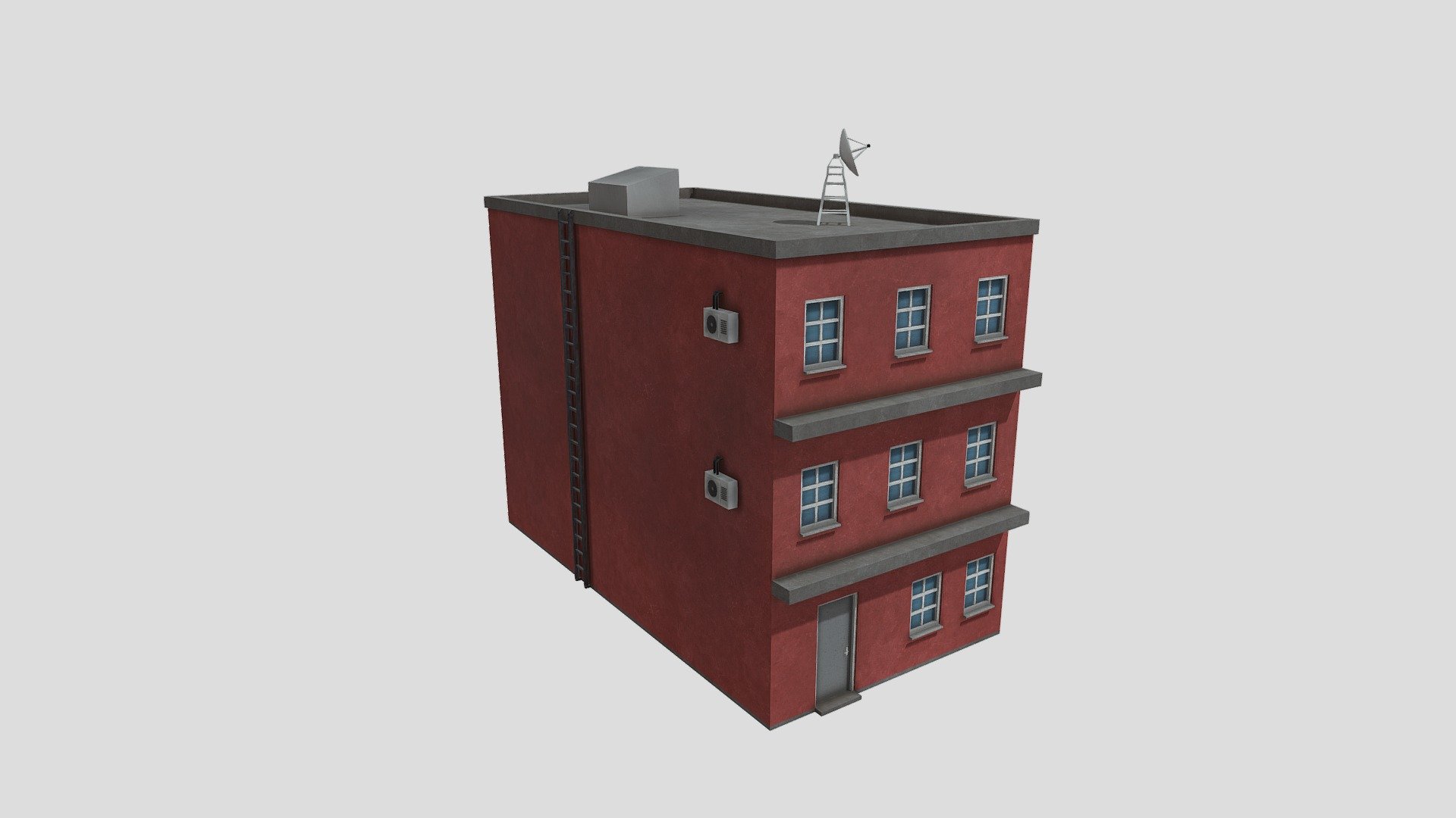 Neighborhood building - 3D model by studio-king [a5e79bc] - Sketchfab
