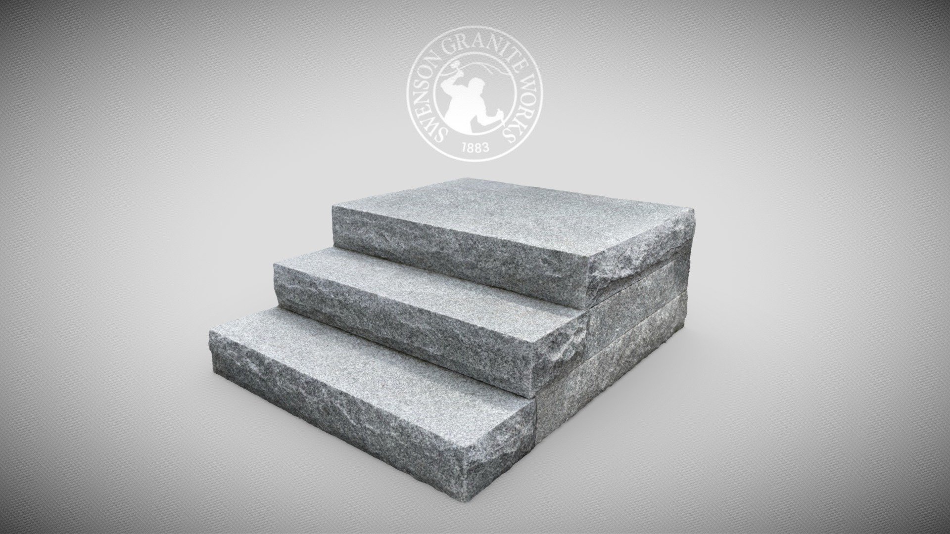 ROCK FACE STEPS - WOODBURY GRAY™ - Download Free 3D model by Polycor ...