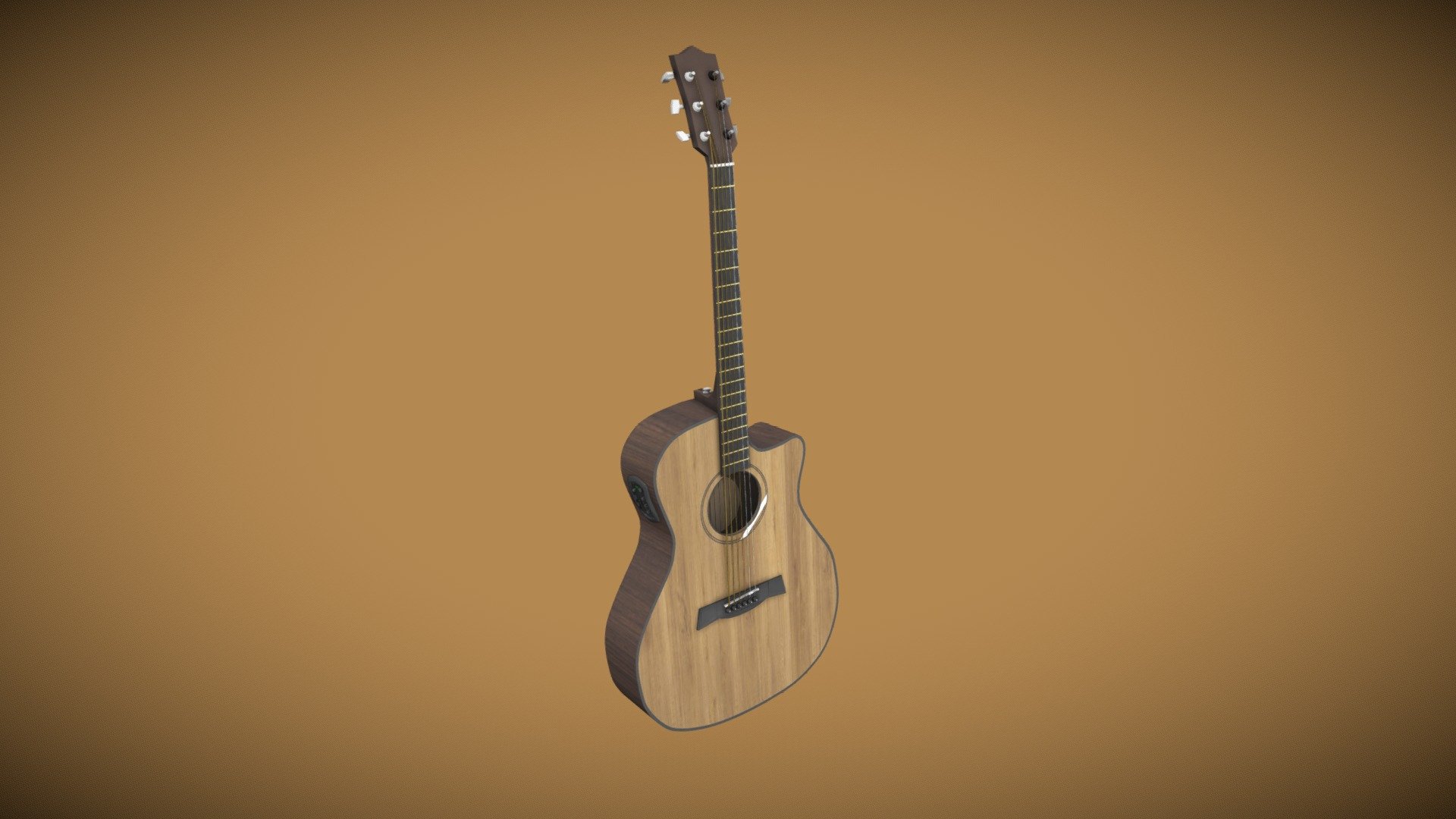 Acoustic guitar - 3D model by datskoartem1337 [a5e8126] - Sketchfab