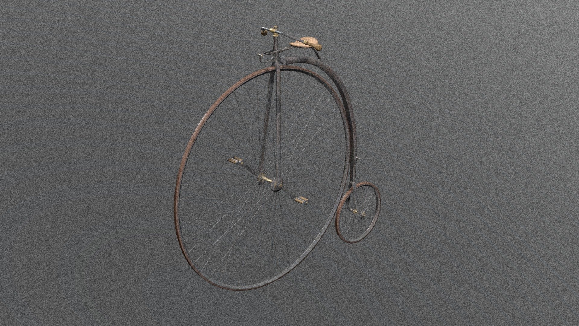 Old bicycle 1870s - 3D model by kisszombie [a5e8f3b] - Sketchfab