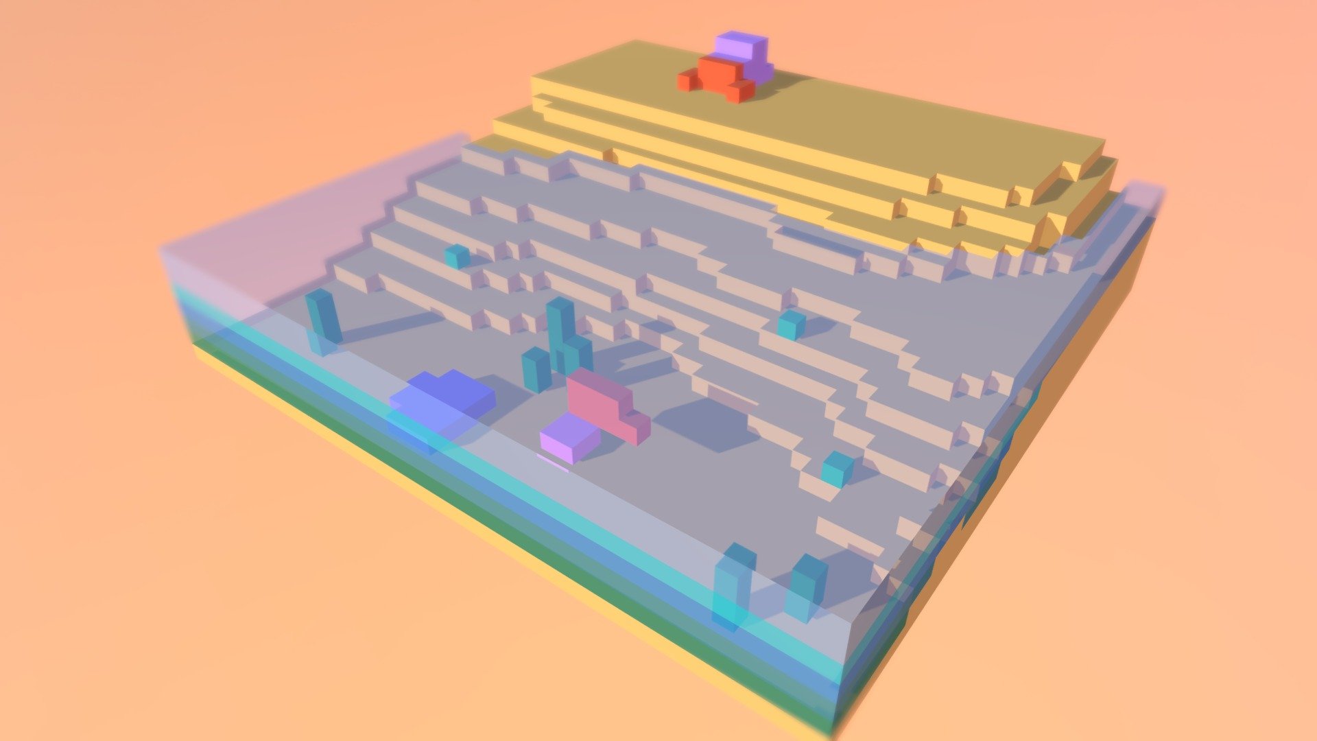 Beach Scene - 3D model by Vexel [a5e9ca9] - Sketchfab