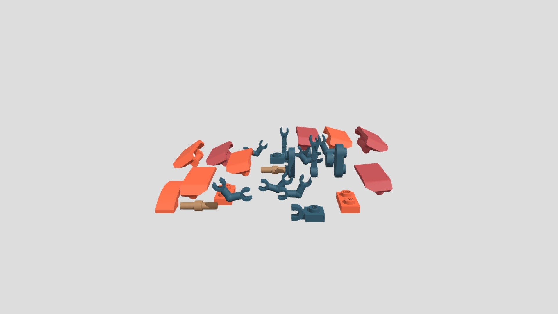 LEGO_Fortnite_Glider exploded - Download Free 3D model by ...
