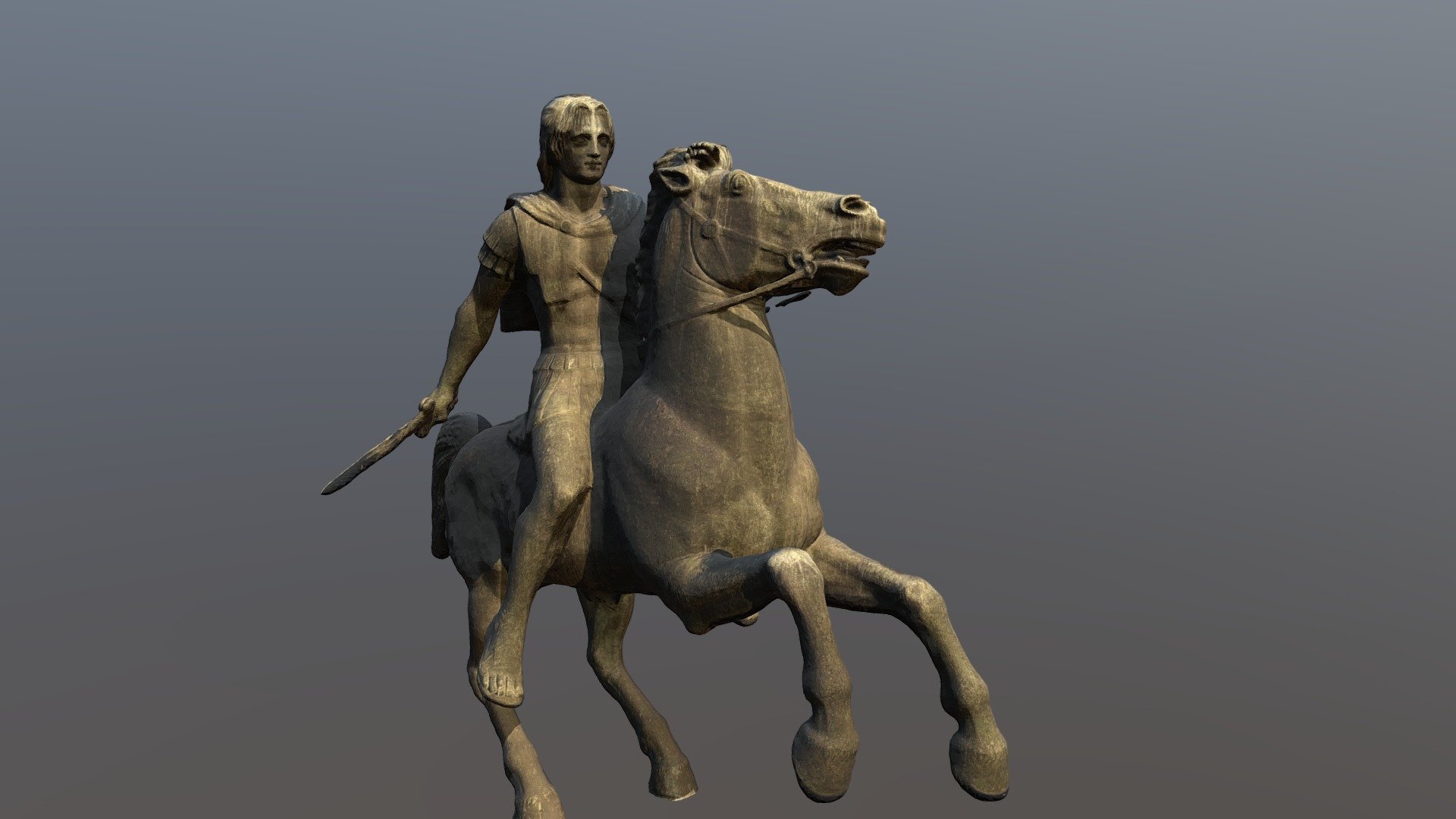Alexander The Great Statue - 3D model by Pantelis Kondylas (@lismegalodon) [a5ebb39] - Sketchfab