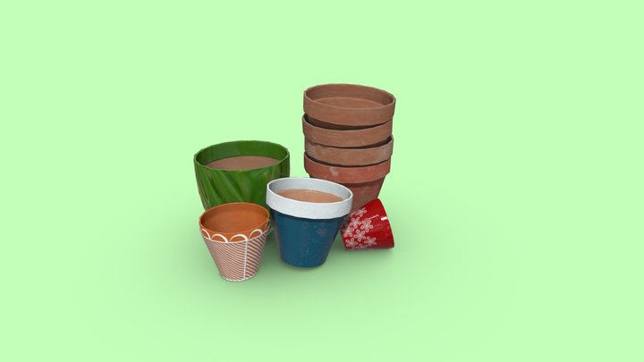 Gardenpots 3D models - Sketchfab