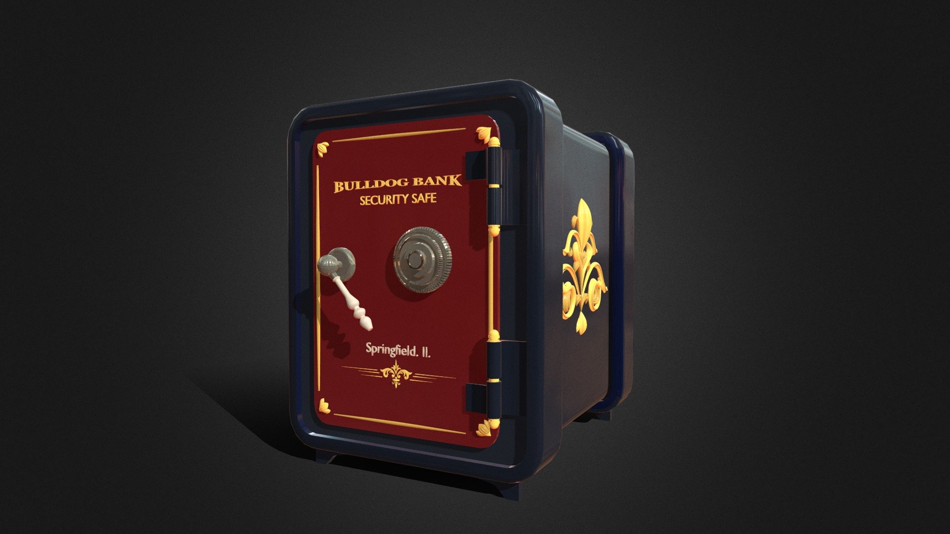 Vintage bank safe - 3D model by SvetlanaGuseva [a5ede3e] - Sketchfab
