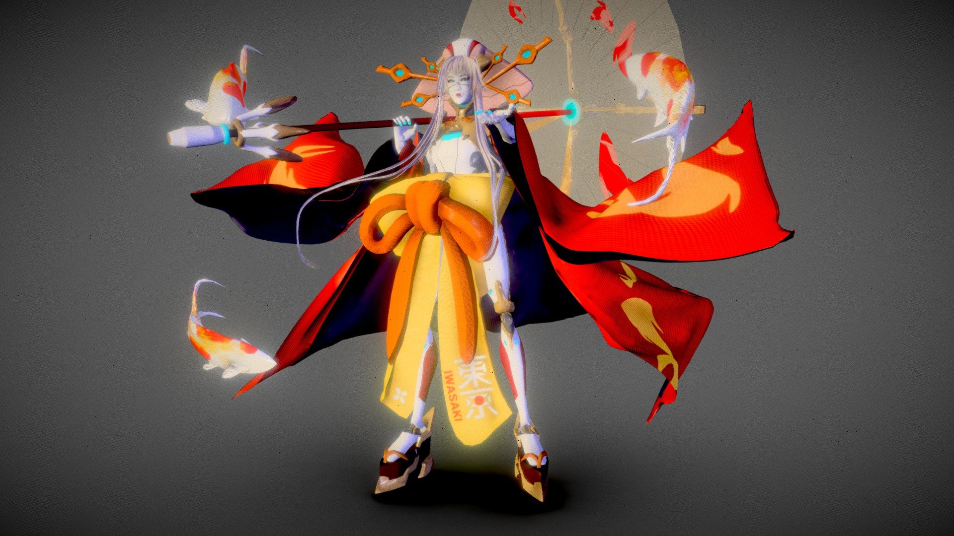 KOI Artstation Neo Tokyo Challenge 2023 - 3D model by jessica.novita ...