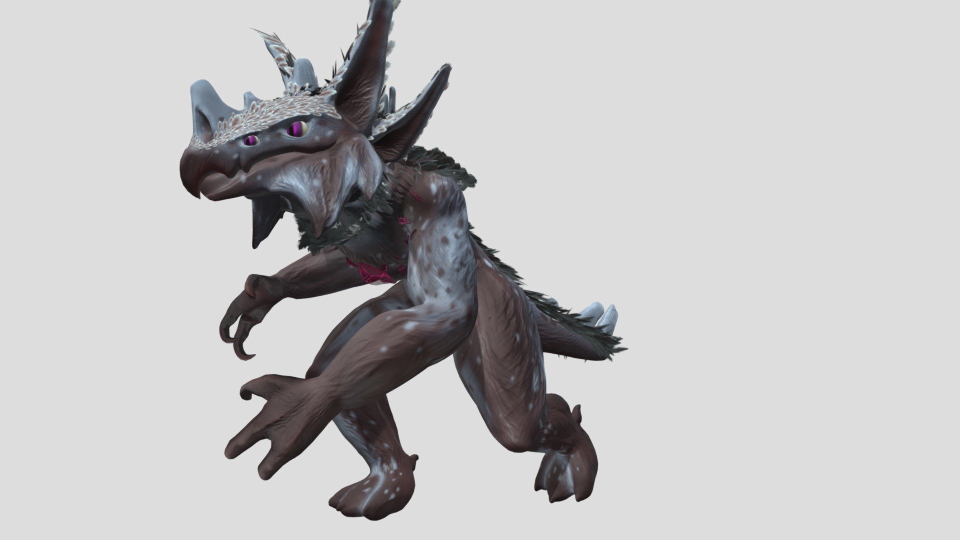 Creature: walk cycle - 3D model by Maurice_Tilman [a5f10ff] - Sketchfab
