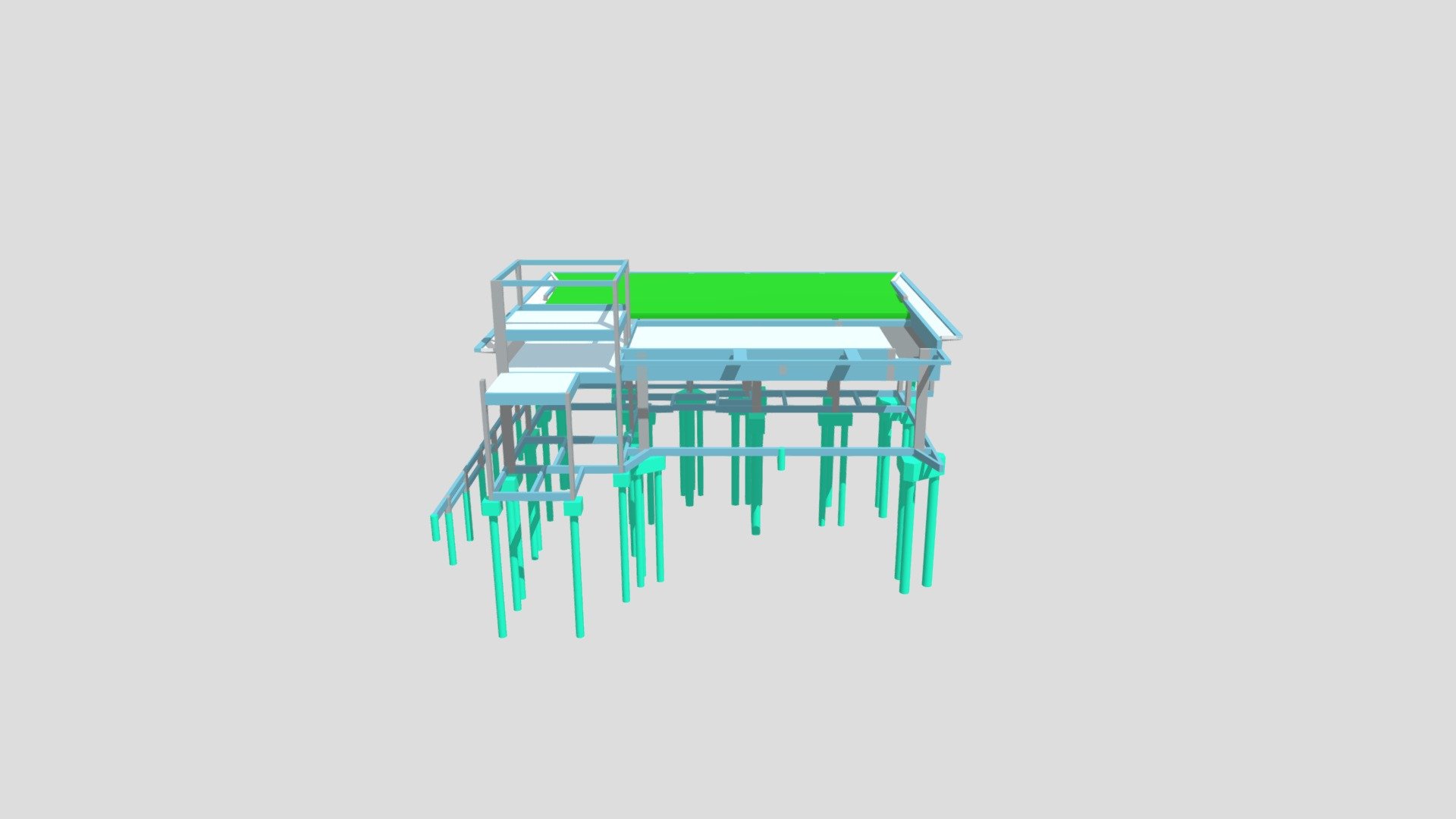 Modelo 3D - CROQUI ESTRUTURA - EURIDES - R03 - 3D model by DN Projetos ...