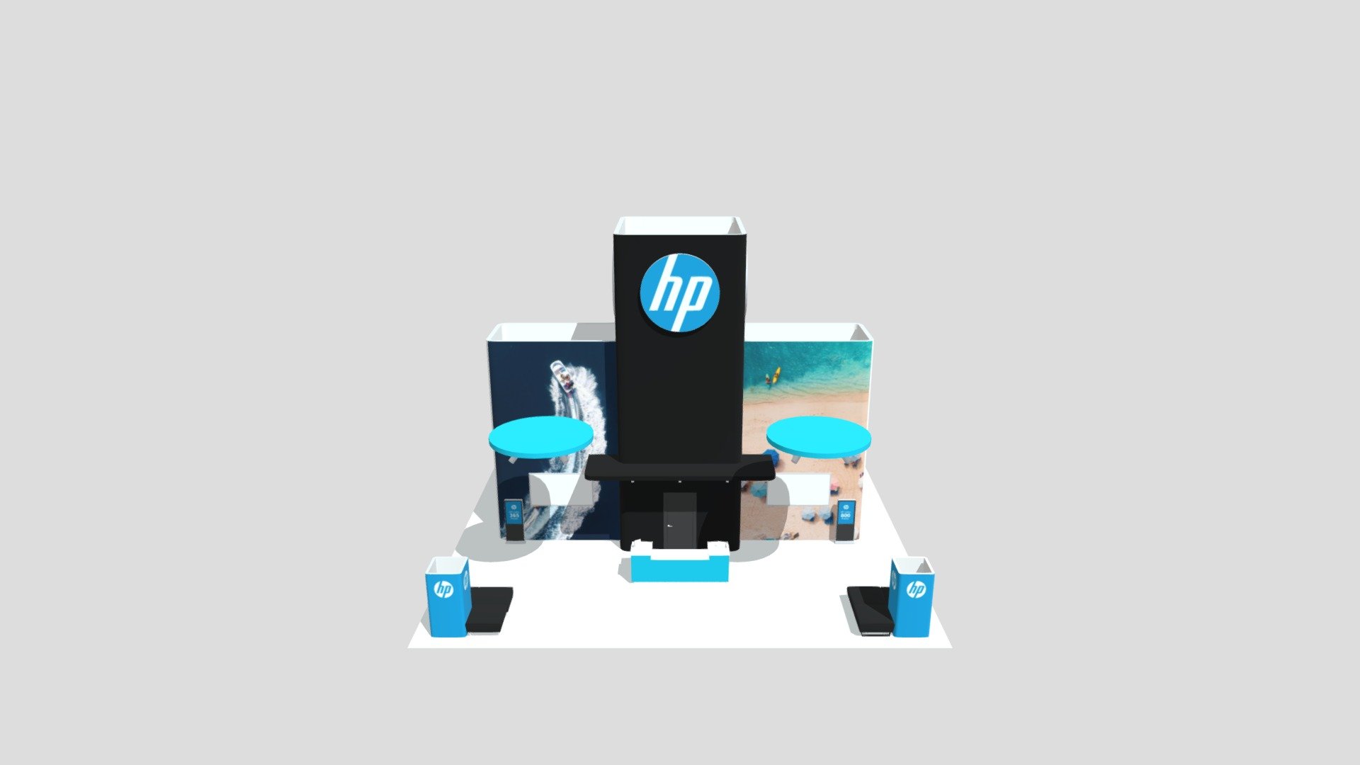 HP Booth - 3D model by JohanDom [a5f2cce] - Sketchfab