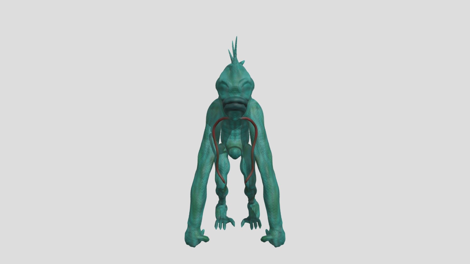 Fishman Figure Creature - Download Free 3D model by PlasticInu [a5f30d2 ...