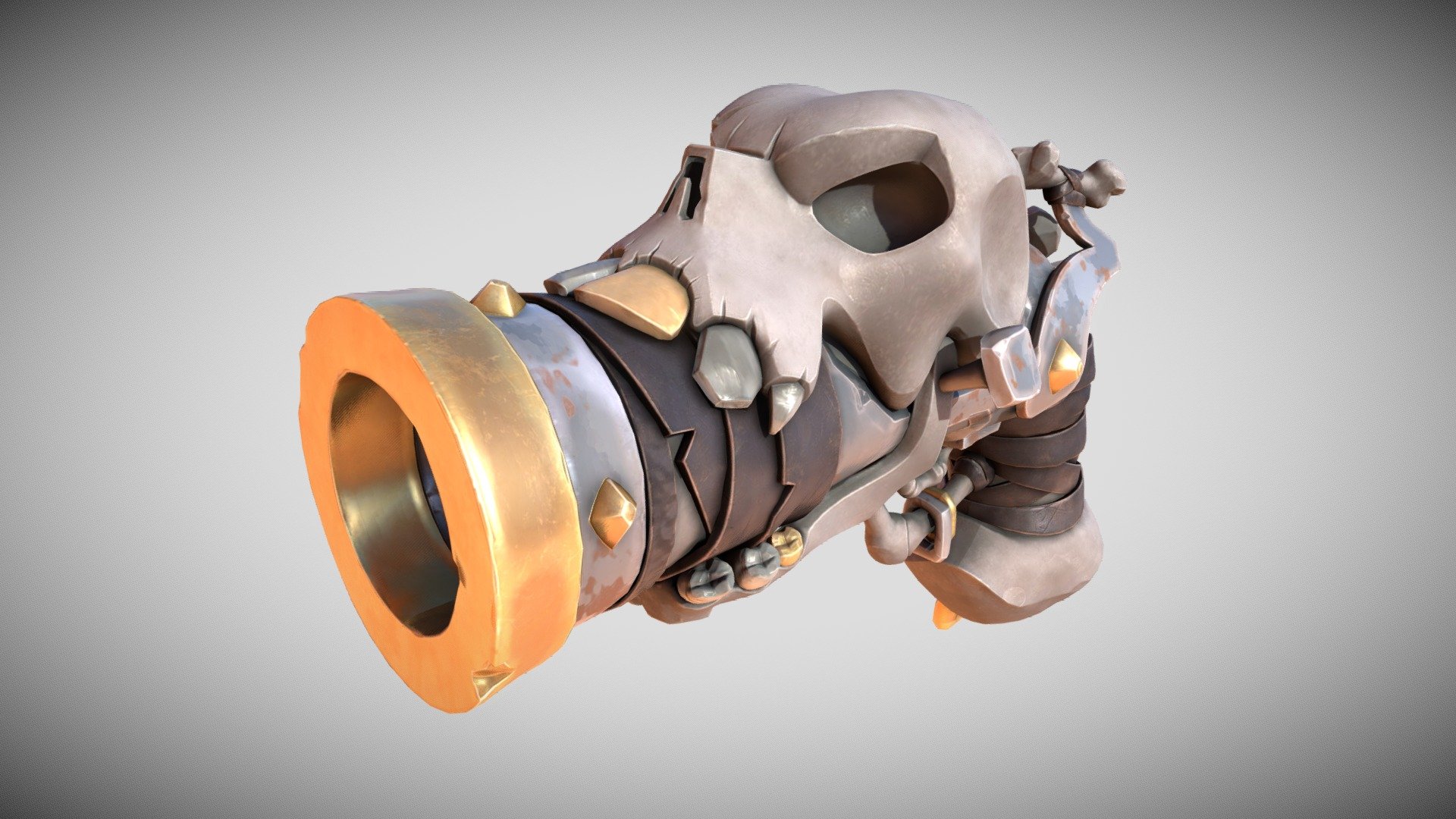 Pistol Of the Cursed Cranium - 3D model by Karen Haloche (@karenhaloche ...