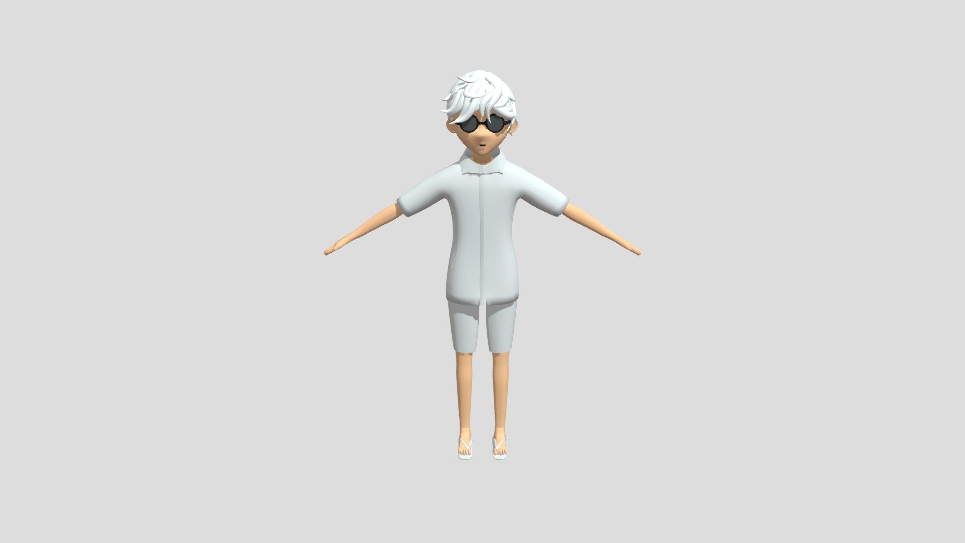 Kid Gojo - 3D Model - 3D model by rafael.bborring [a5f6d2d] - Sketchfab