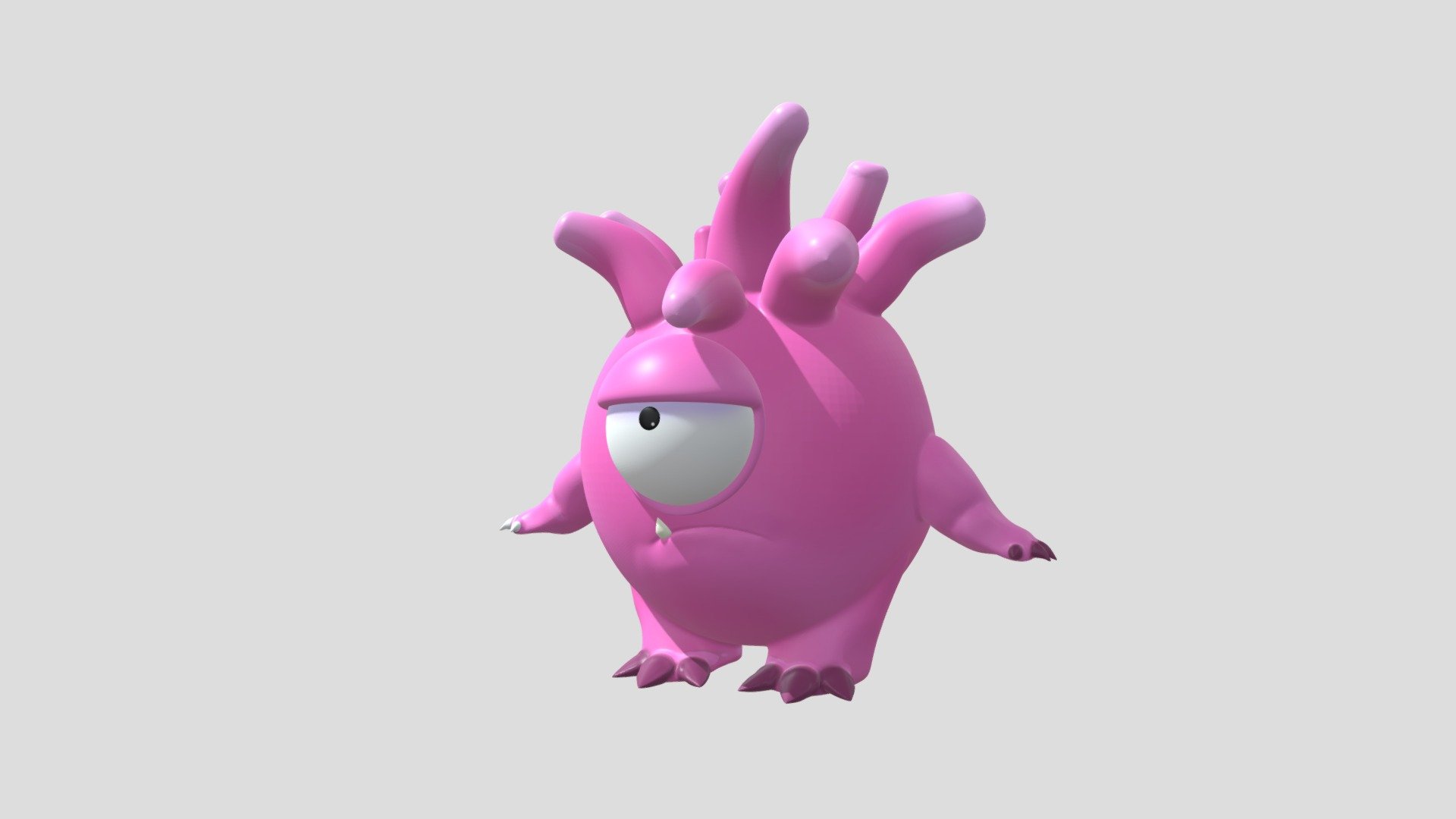 Pink Monster !! - Download Free 3D model by Alex Jiménez (@unkytoh ...
