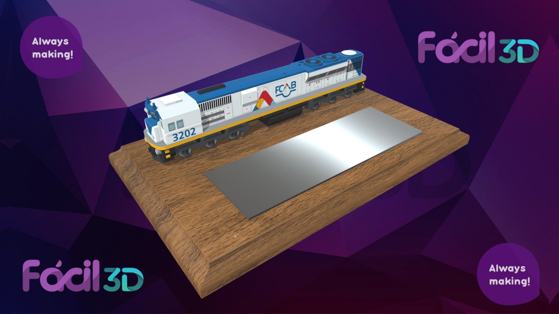 FCAB EMD GT42 - 3D model by Facil3d [a5fc5ac] - Sketchfab