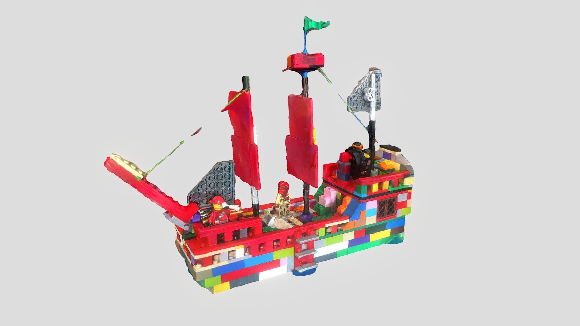 Pirate Ship By Isaac - 3D model by Oscar (@0scartong) [a5fdcb5] - Sketchfab