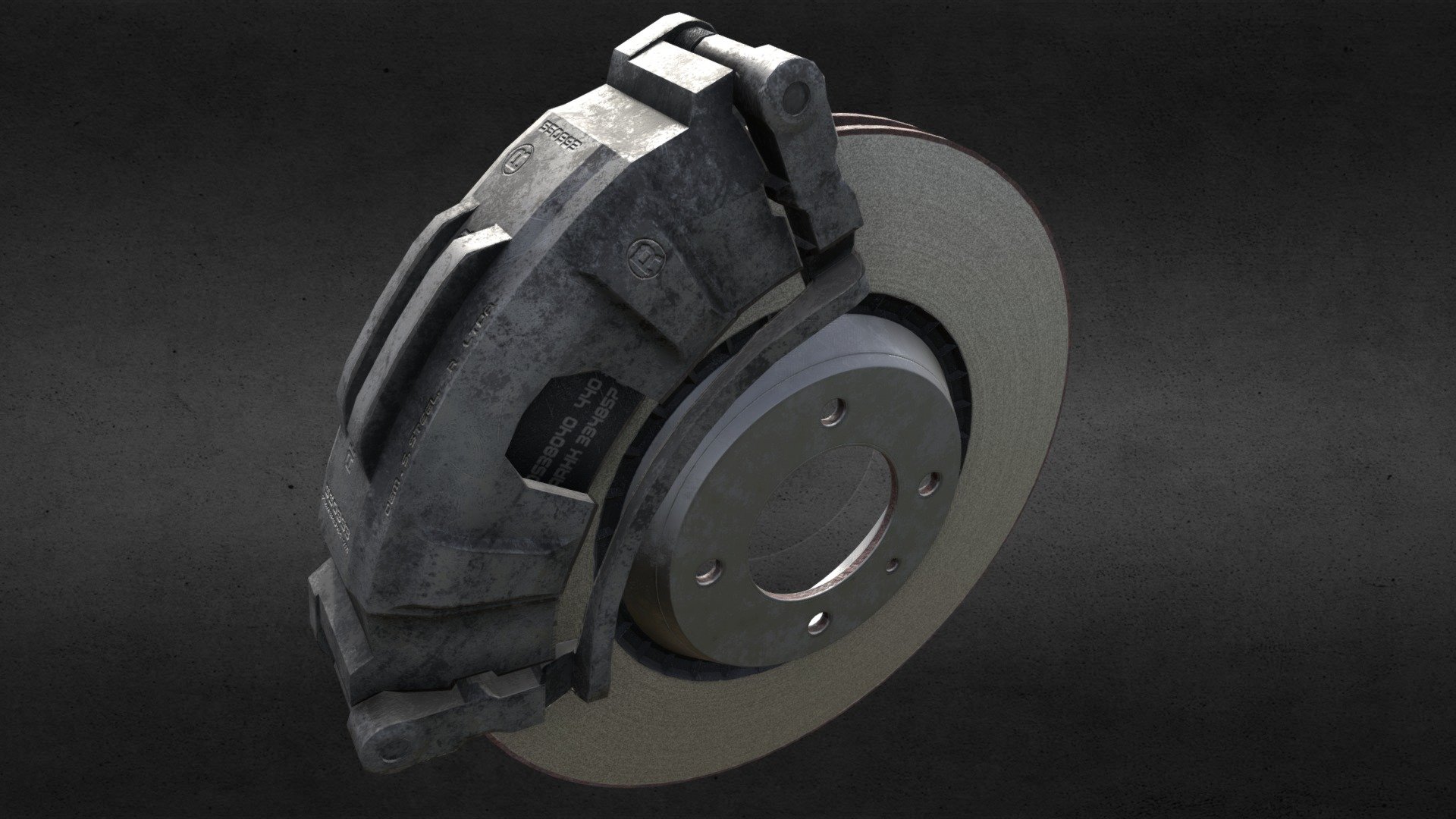 Brake Disk and Caliper - Buy Royalty Free 3D model by KTKR [a6010db ...