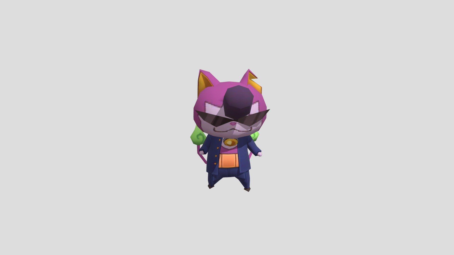 Yokai Watch- Baddinyan - 3D model by Claood (@bloodcloudthewolf) [a6037ba] - Sketchfab