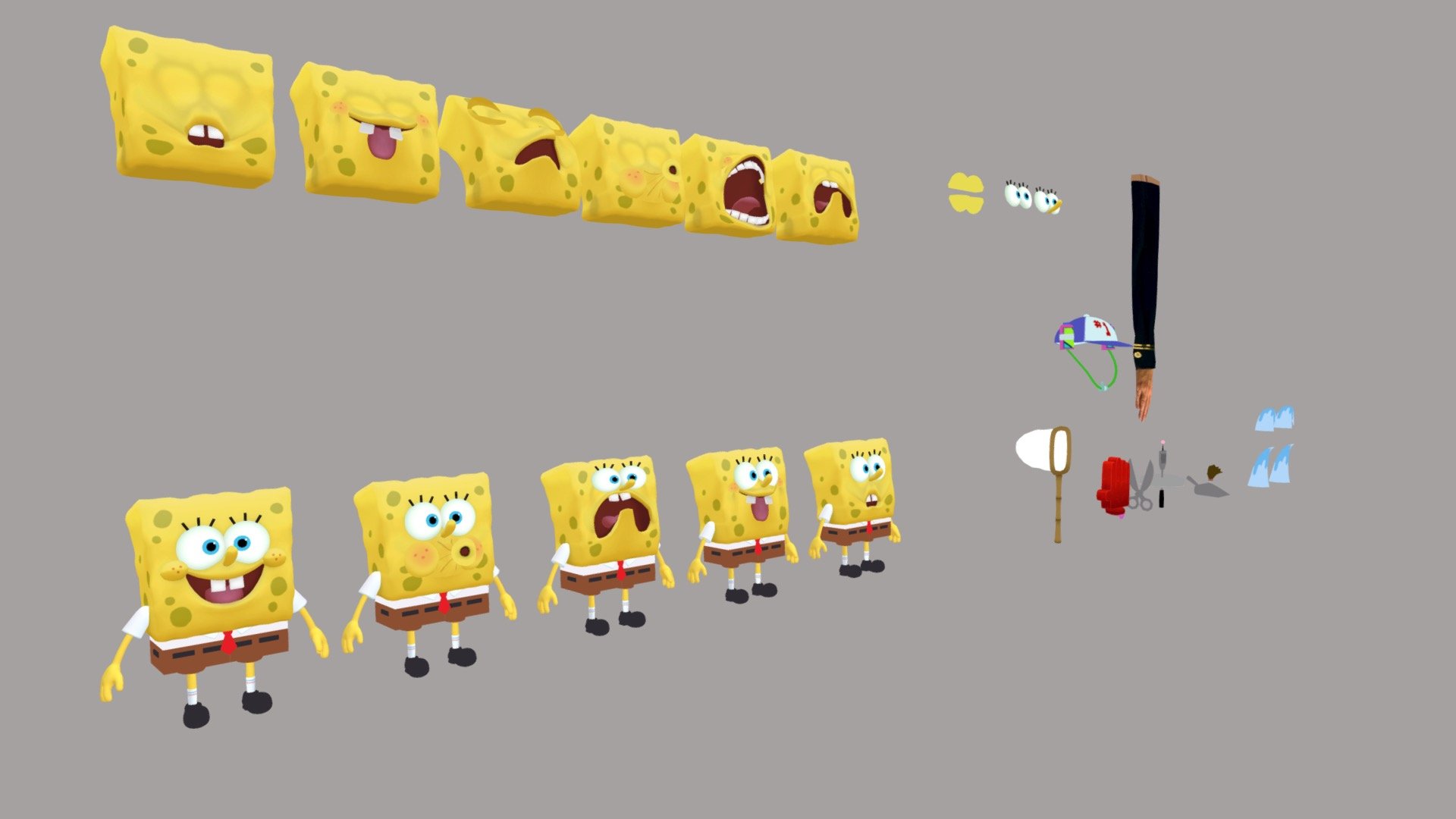 Nickelodeon All-Star Brawl SpongeBob - 3D model by SMF Features ...