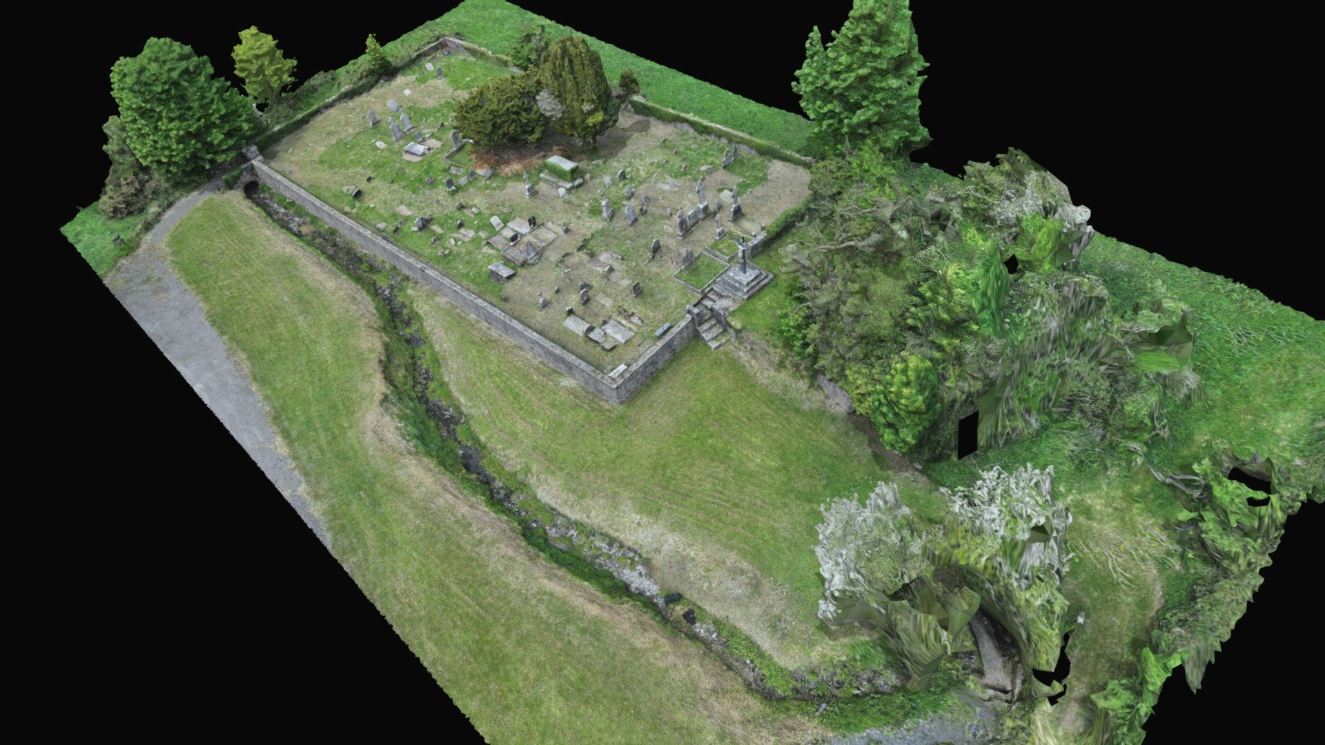 Cragg Graveyard Ballyard TN031-010003- - Download Free 3D model by ...