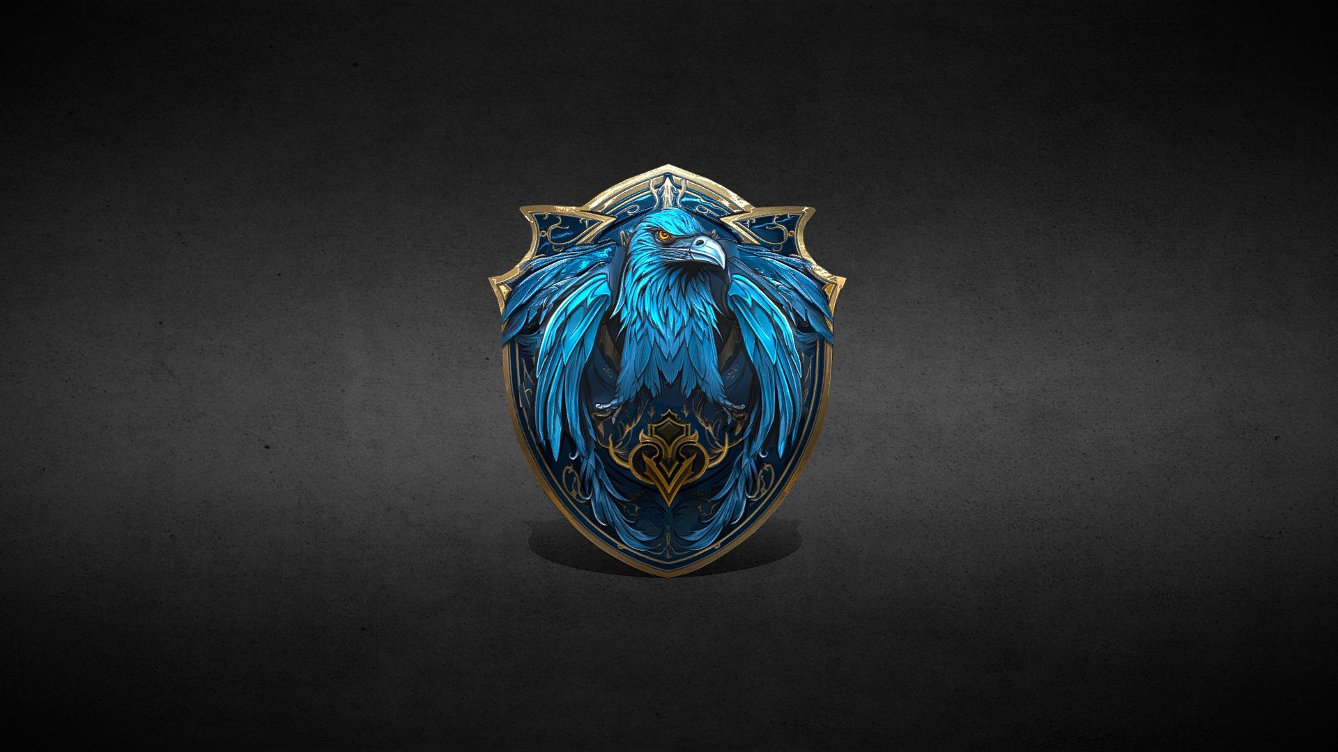 Ravenclaw coat of arms, shield - Buy Royalty Free 3D model by ooookay ...