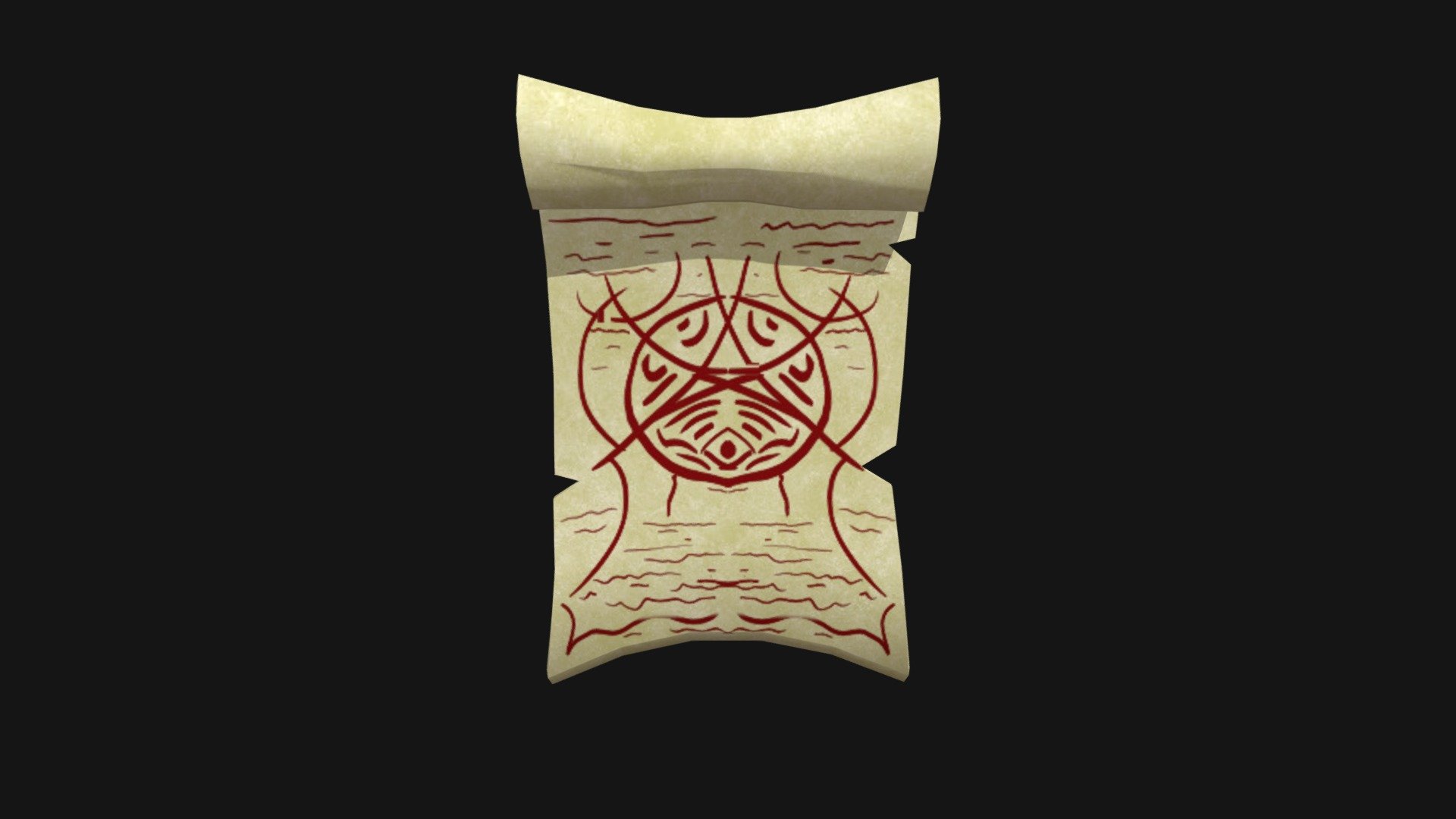 Magic Scroll - Download Free 3D model by Matias Herrera (@matias ...