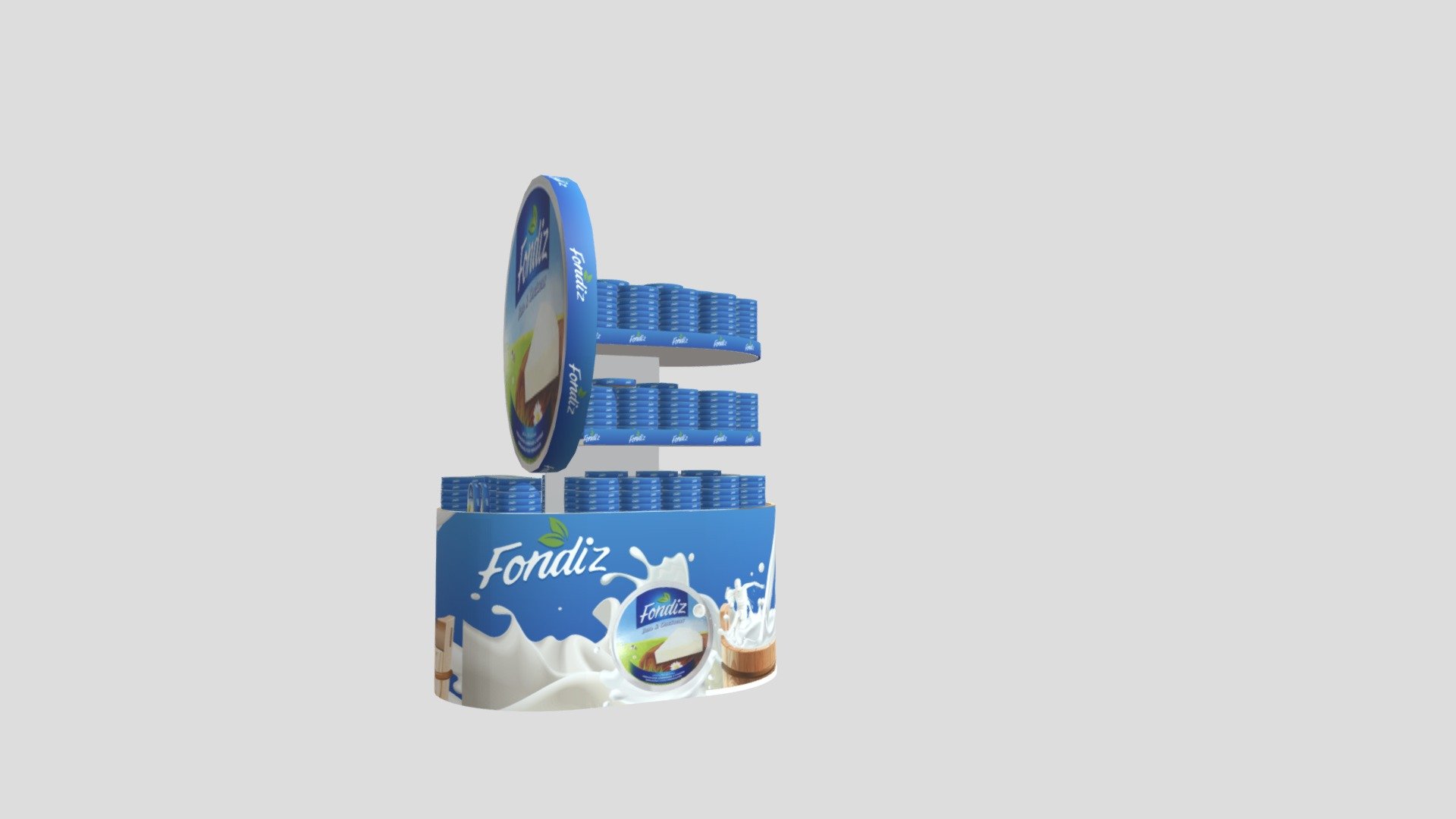Fondiz Promo Stand Design - 3D model by raofnaaji [a60c365] - Sketchfab