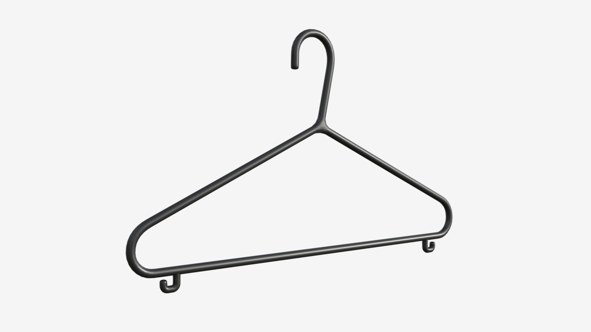 Hanger For Clothes Plastic 02 - Buy Royalty Free 3D model by HQ3DMOD ...