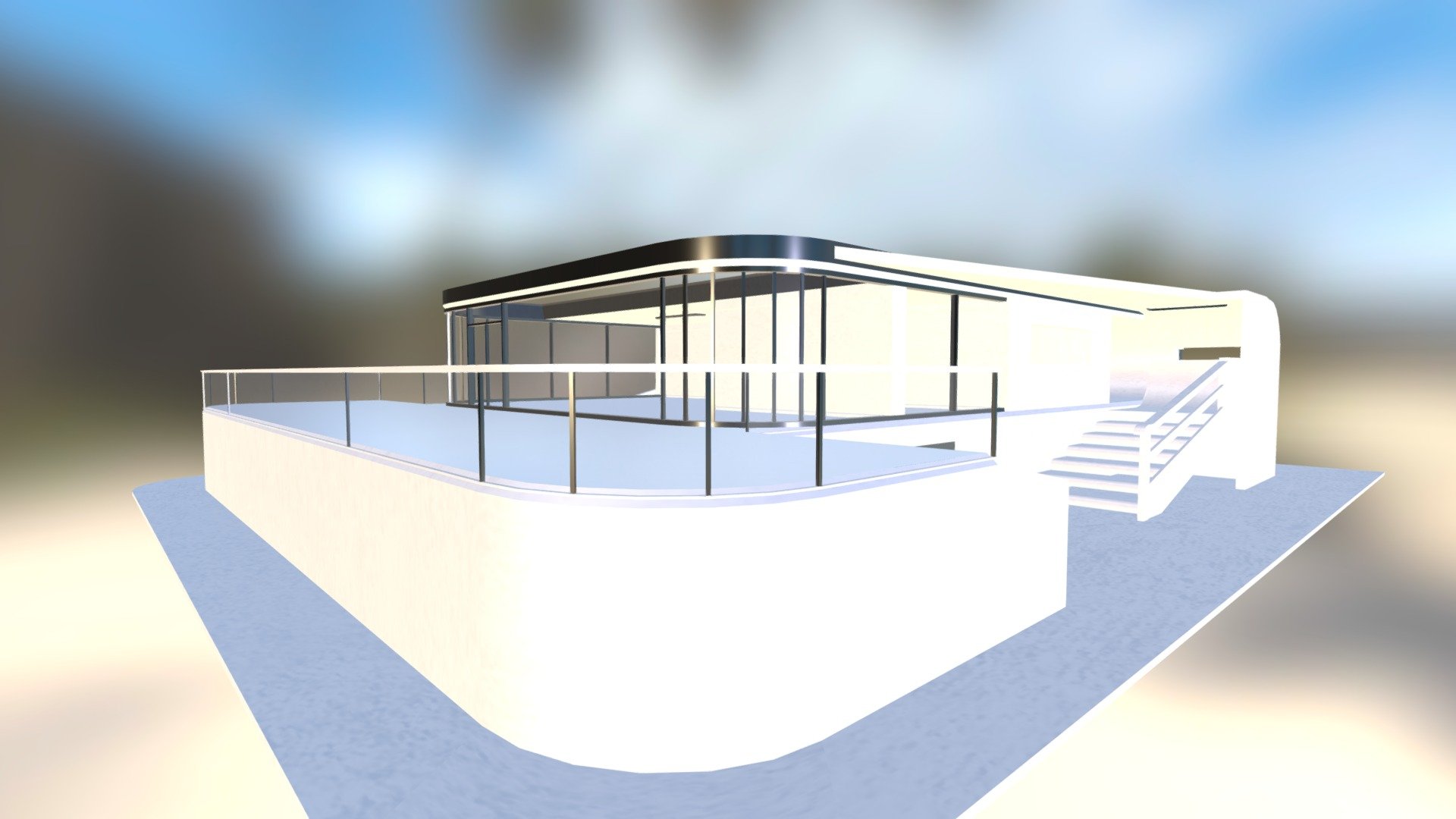 Futuristic House Model WIP 3 - Download Free 3D model by 3DHaupt (@dennish2010) [a60fbef ...