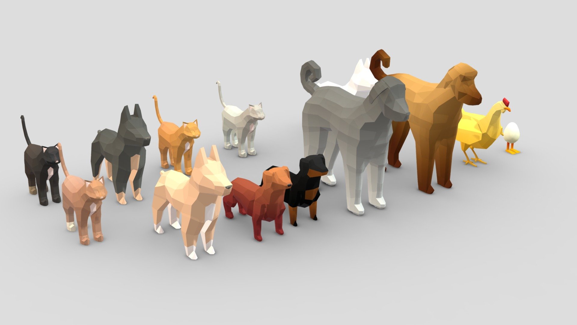 Animals_pack1 - Buy Royalty Free 3D model by POLYTRICITY ...