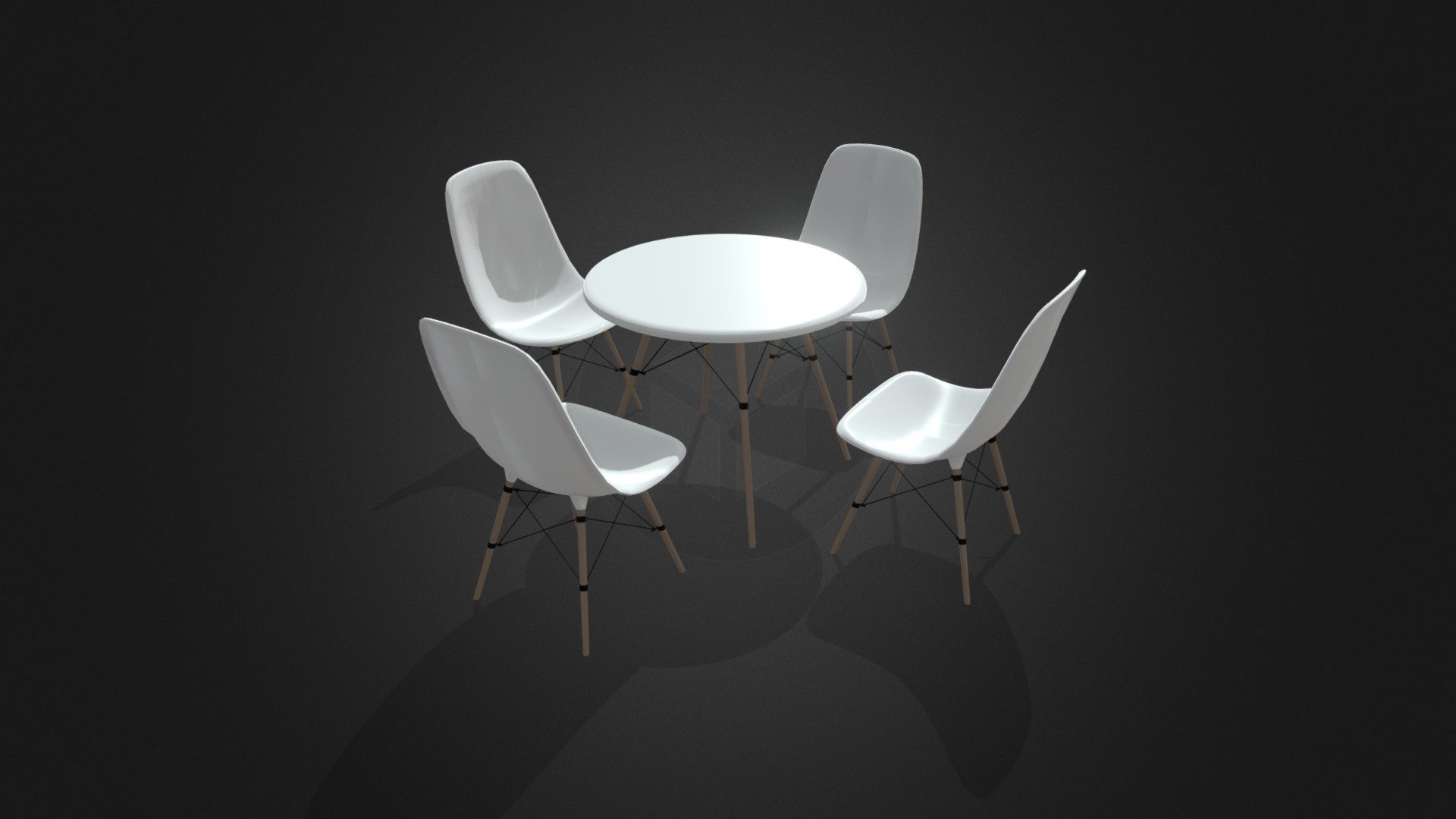 Dining Chair Set - 3D model by sulthon_228 [a6129c7] - Sketchfab