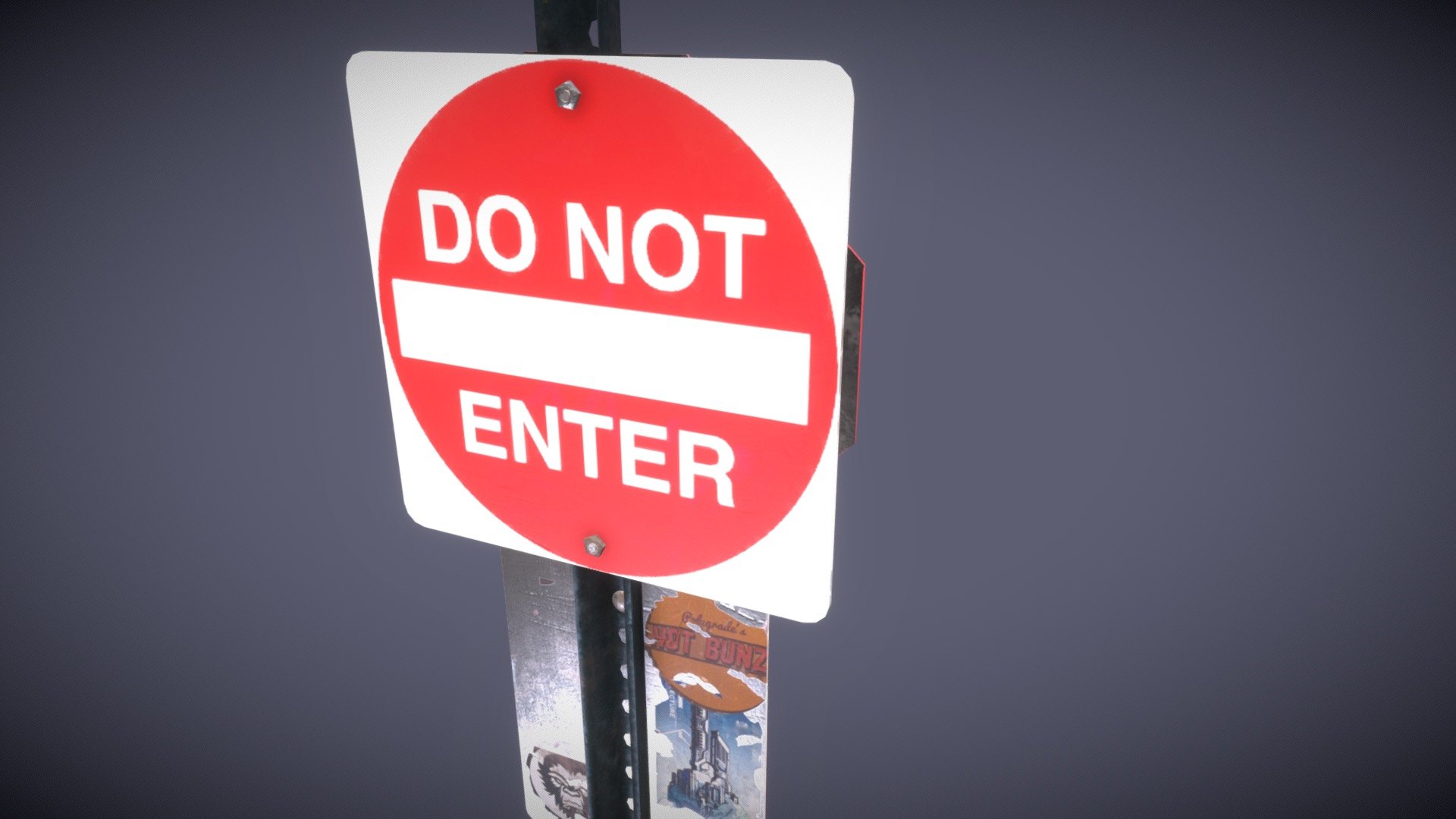 Street Sign - 3D model by DminKing [a613426] - Sketchfab