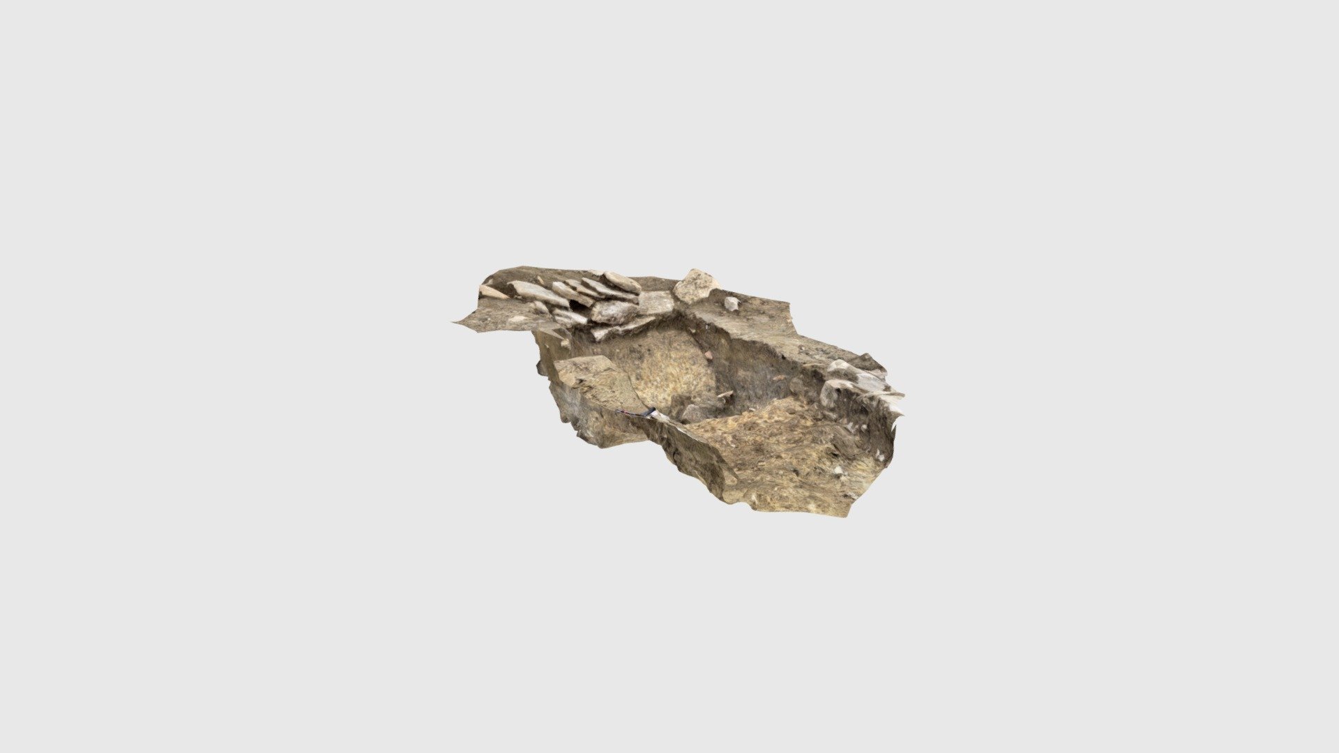 Stone fill or foundation at base of ditch? - Download Free 3D model by ...