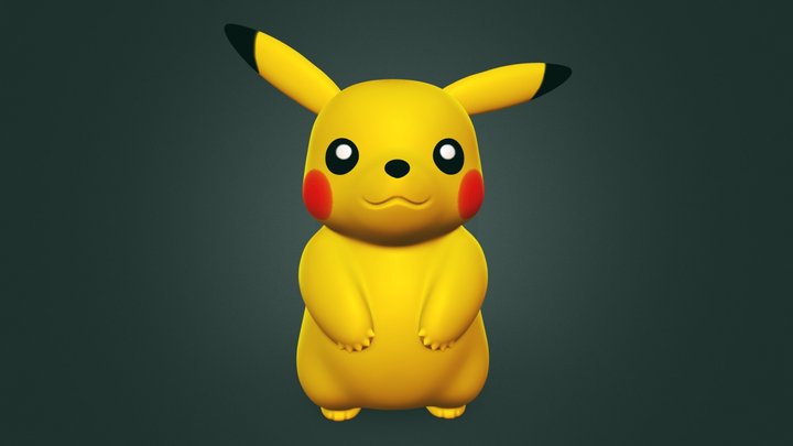 Pikachu3d 3D models - Sketchfab