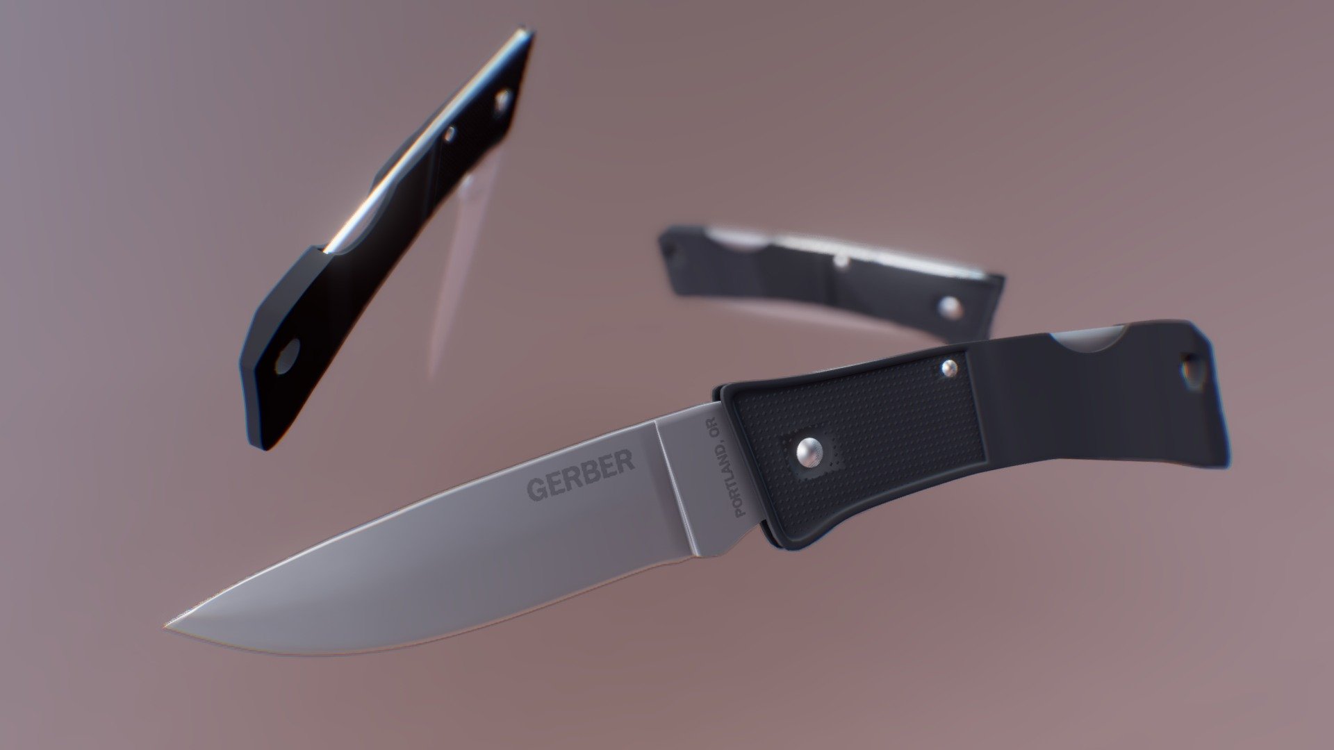 Photorealistic Foldable Knife - 3D model by 3DMode (@3DModele) [a617574 ...