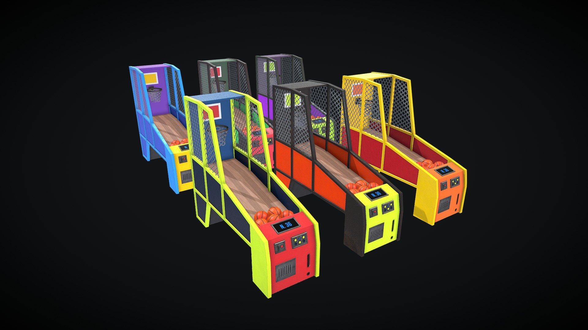 Arcade Hoops V1 – Basketball Game - 3D model by kraffing [a6180c9 ...