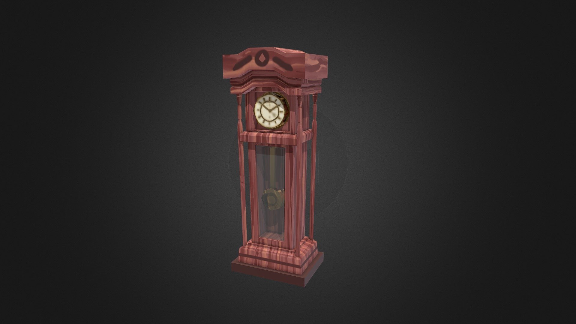 Stylized Grandfather Clock - Download Free 3D model by toaste ...