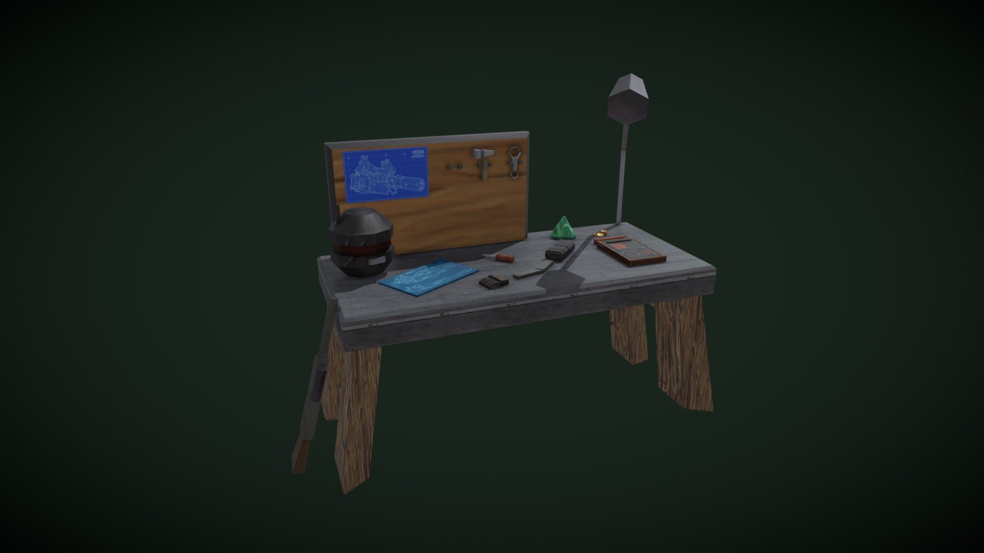 Inventor's Lab - 3D model by Orxium [a61a6c0] - Sketchfab