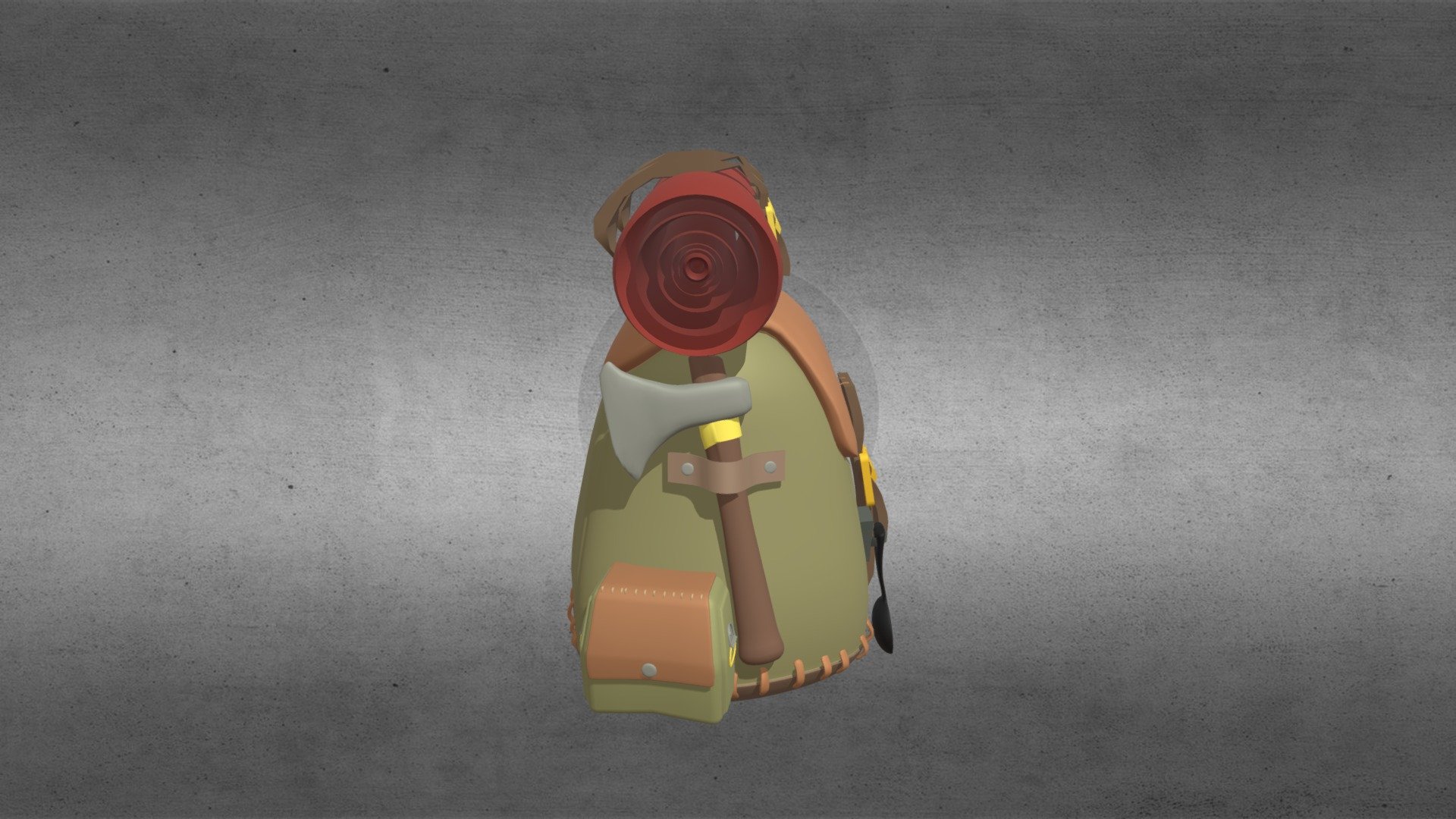Stylized Adventurers Backpack - 3D model by Joeysco (@partysize ...