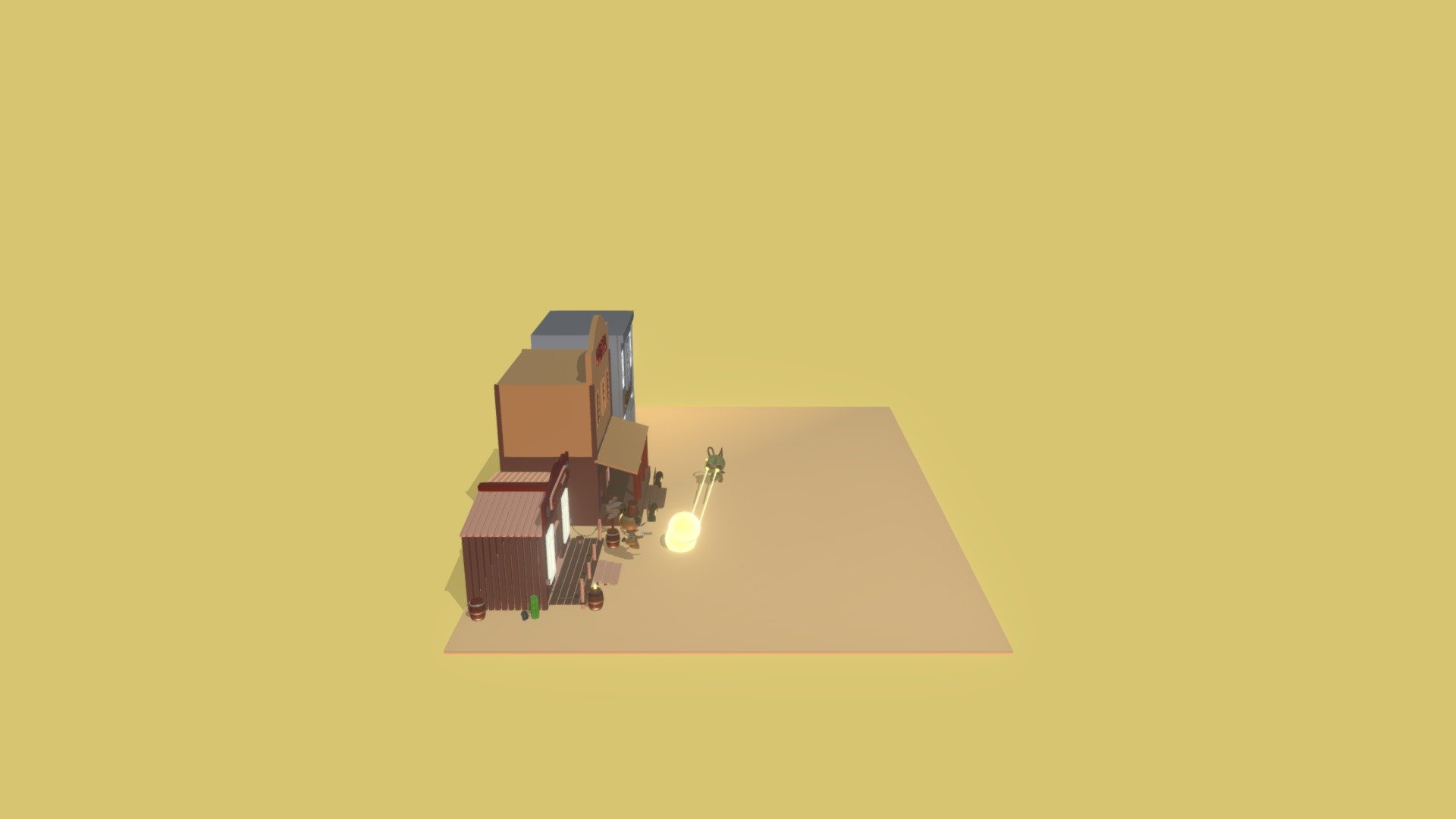 Western battle - 3D model by iraaaa [a61c65e] - Sketchfab