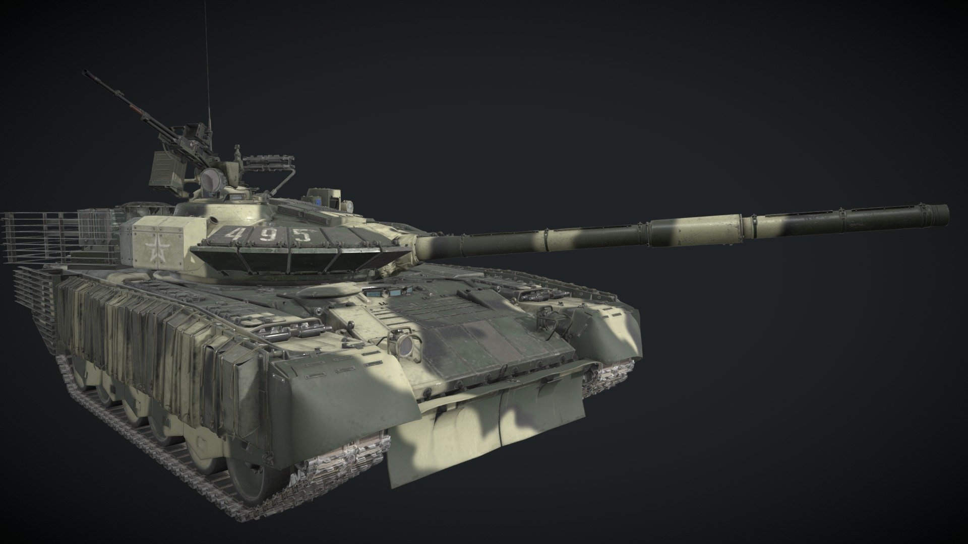 T 80 BVM "Peresvet" 02 - 3D model by leviathan07.ams (@leviathan07 ...