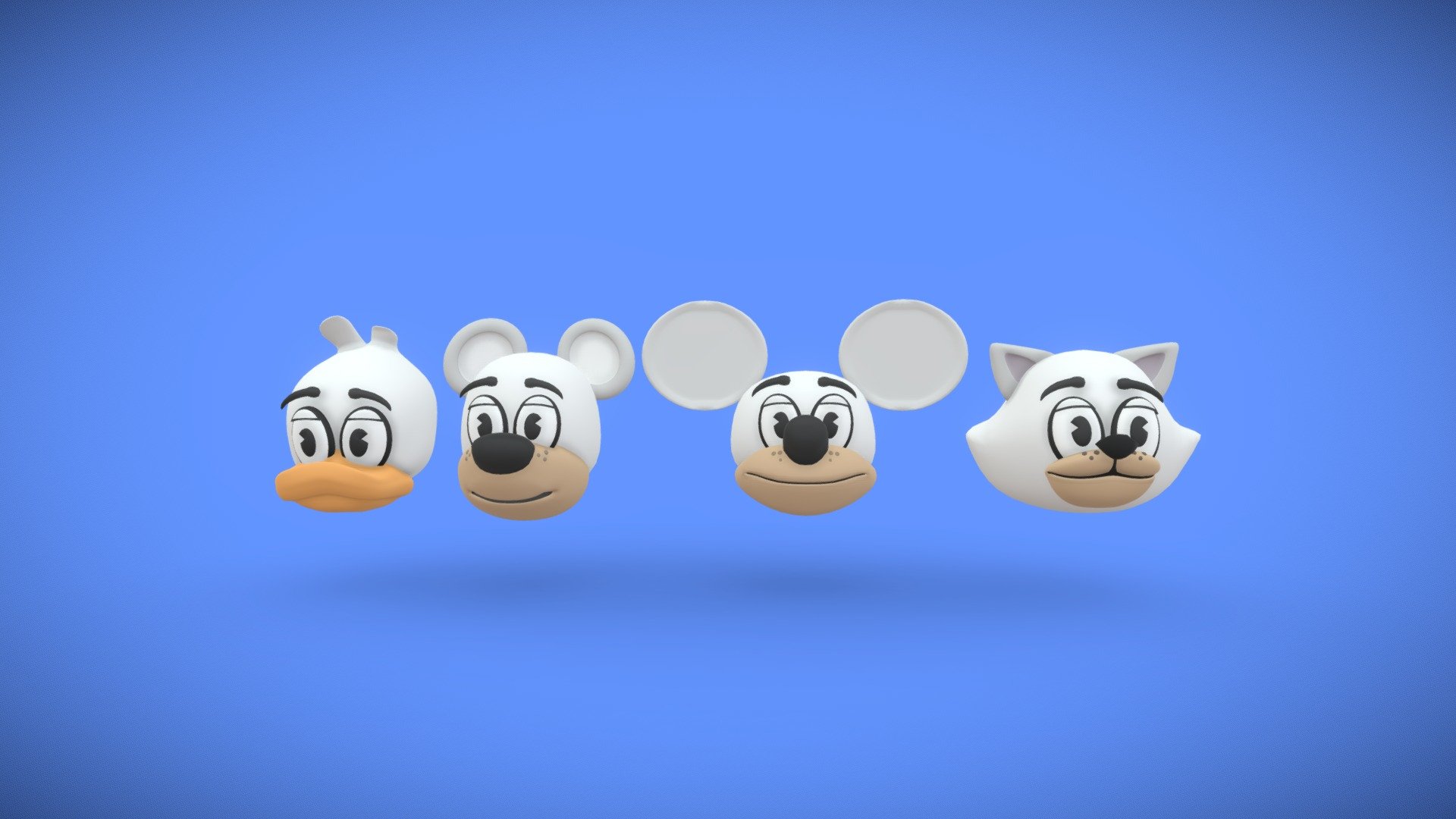 Toon Heads - Download Free 3D model by Smooth (@smoothviews) [a62309f ...