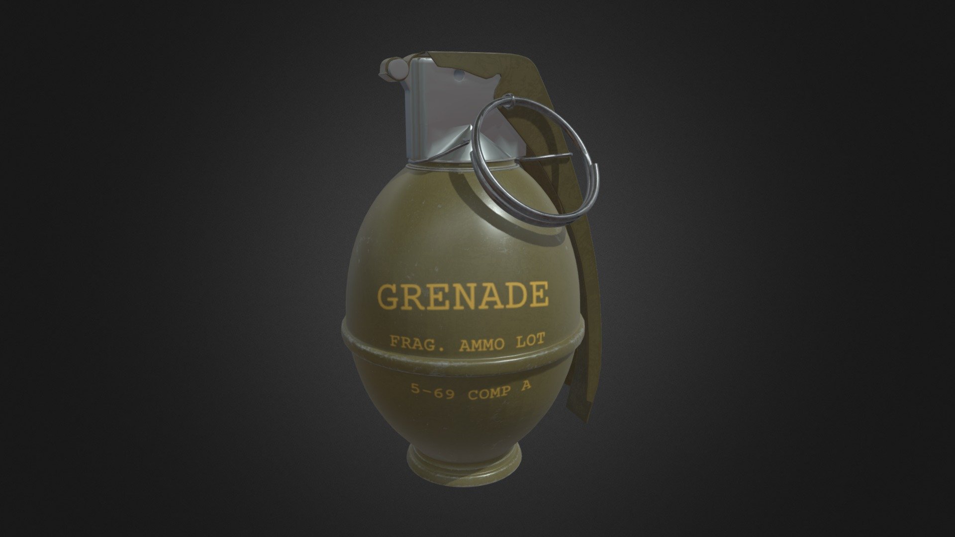M26 Grenade - Download Free 3D model by mapleaber [a623558] - Sketchfab